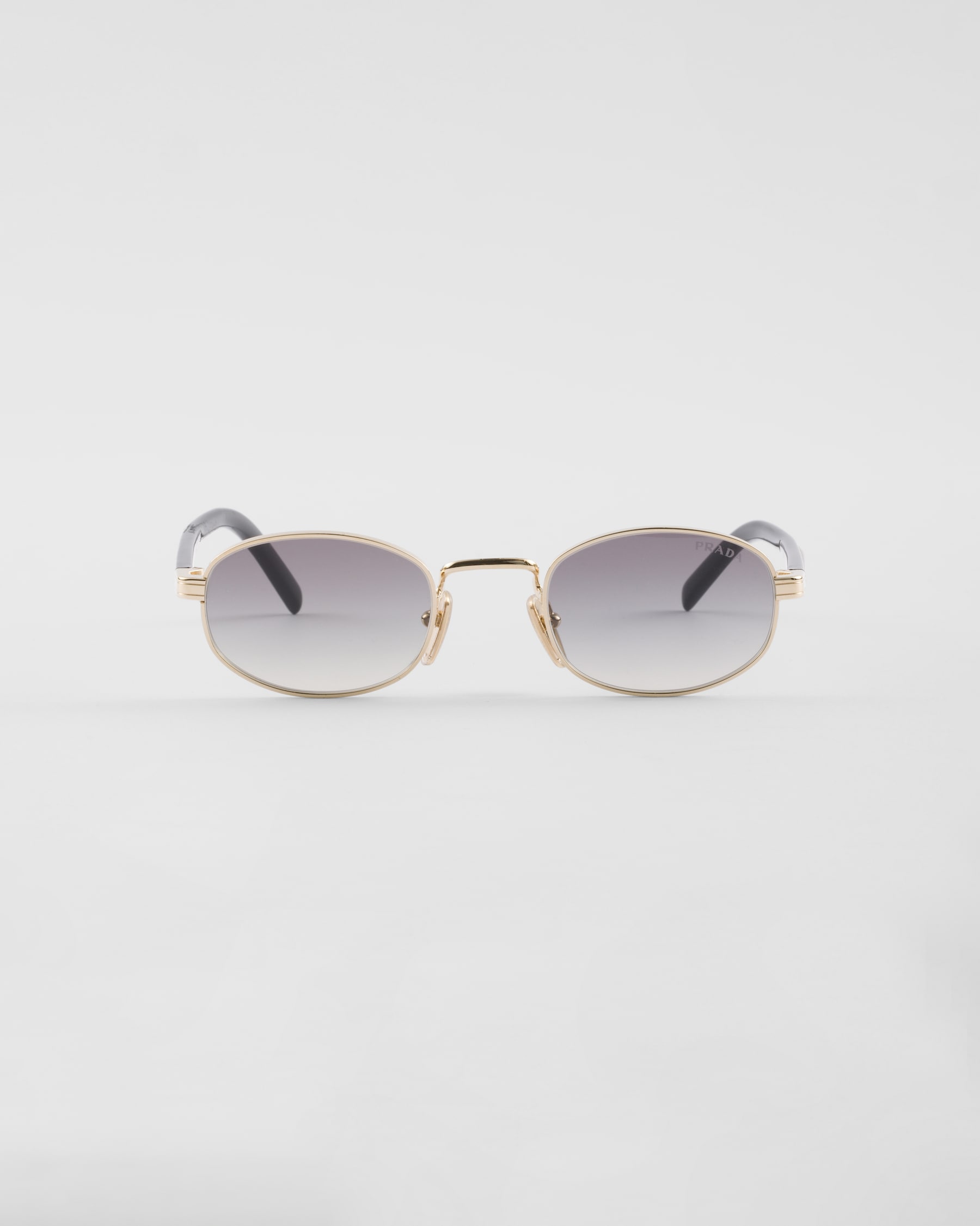 Slate Gray Lenses Sunglasses With The Iconic Metal Plaque | PRADA