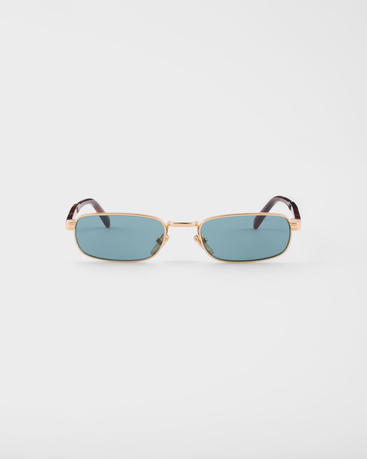 Lake Blue Lenses Sunglasses With The Iconic Metal Plaque | PRADA
