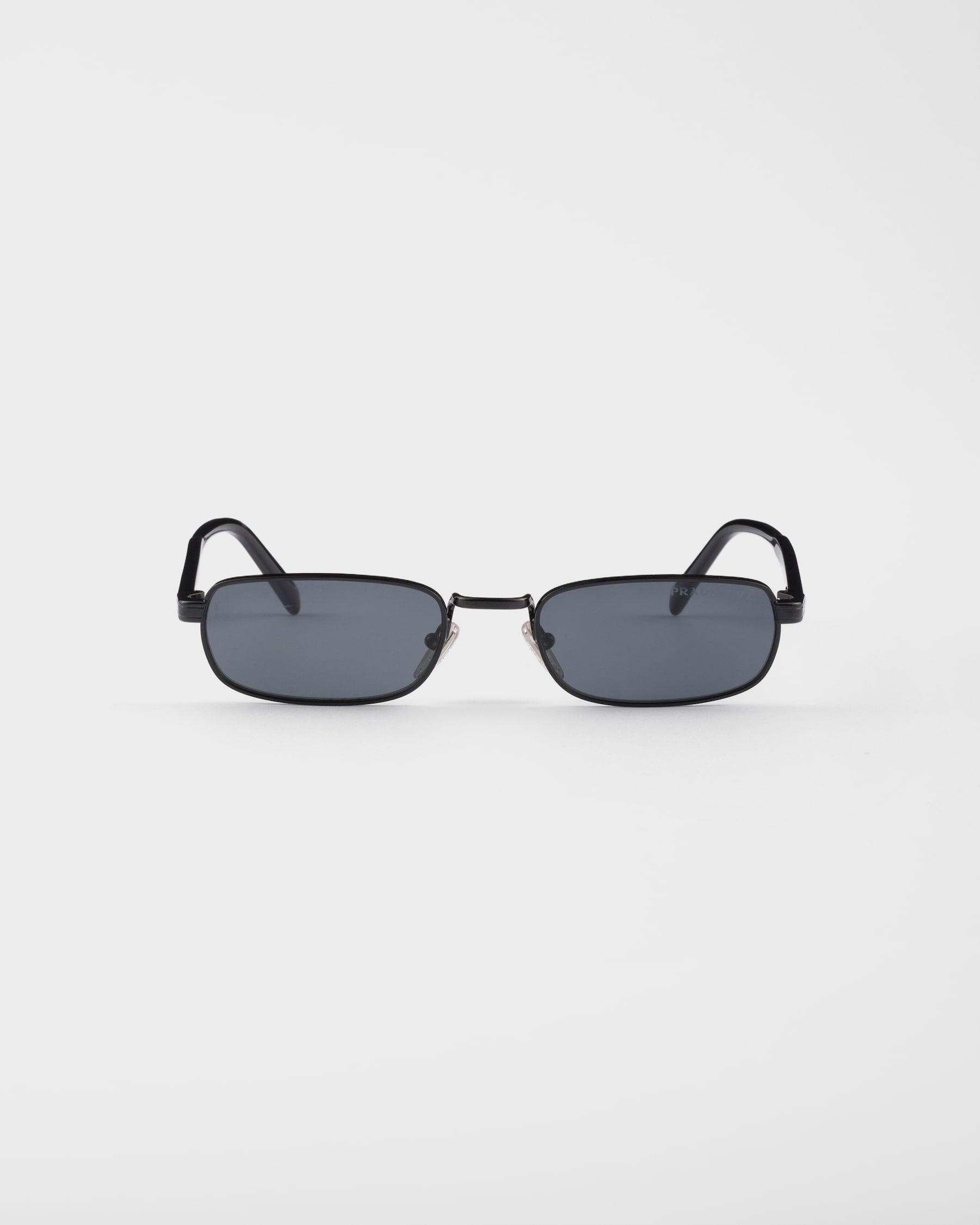 Polarized Black Lenses Sunglasses With The Iconic Metal Plaque | PRADA