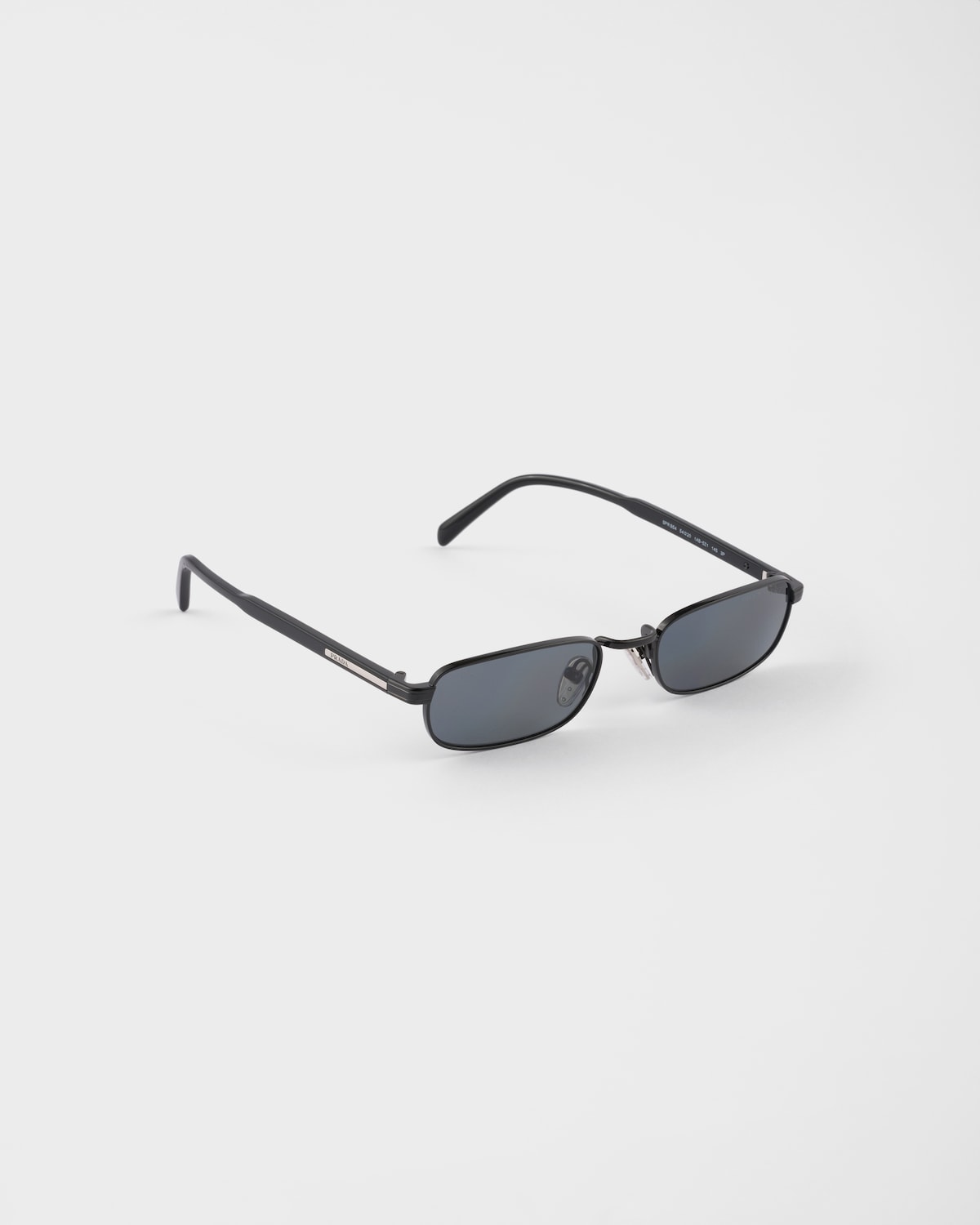 Polarized Black Lenses Sunglasses With The Iconic Metal Plaque | PRADA