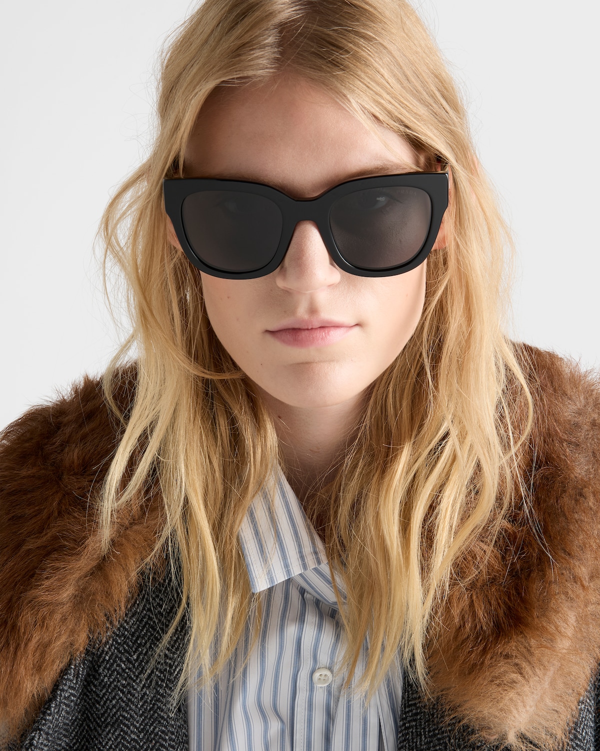 Slate Gray Lenses Sunglasses With Prada Logo | PRADA - United States