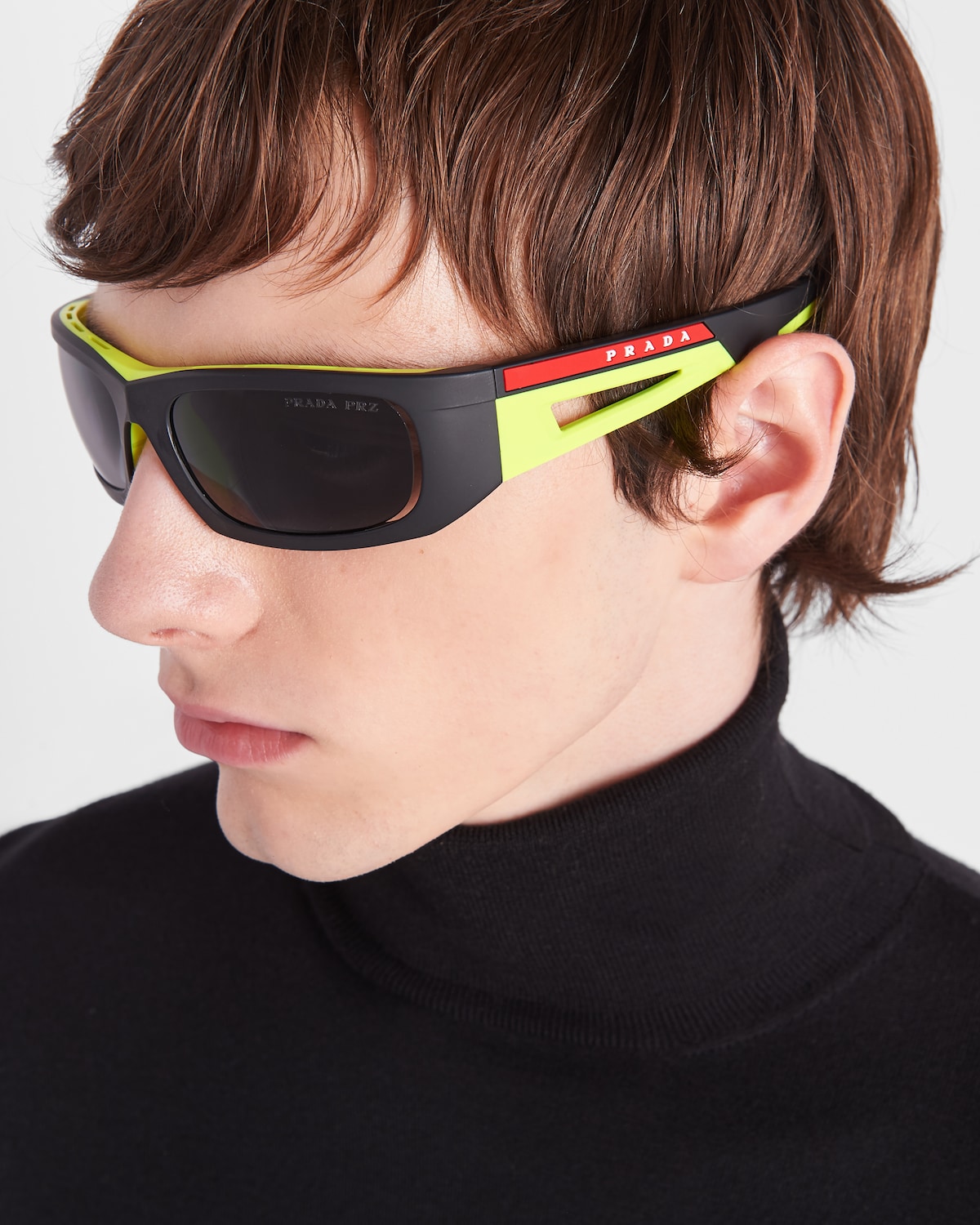 Lens: Black Prada Linea Rossa Impavid Sunglasses | PRADA