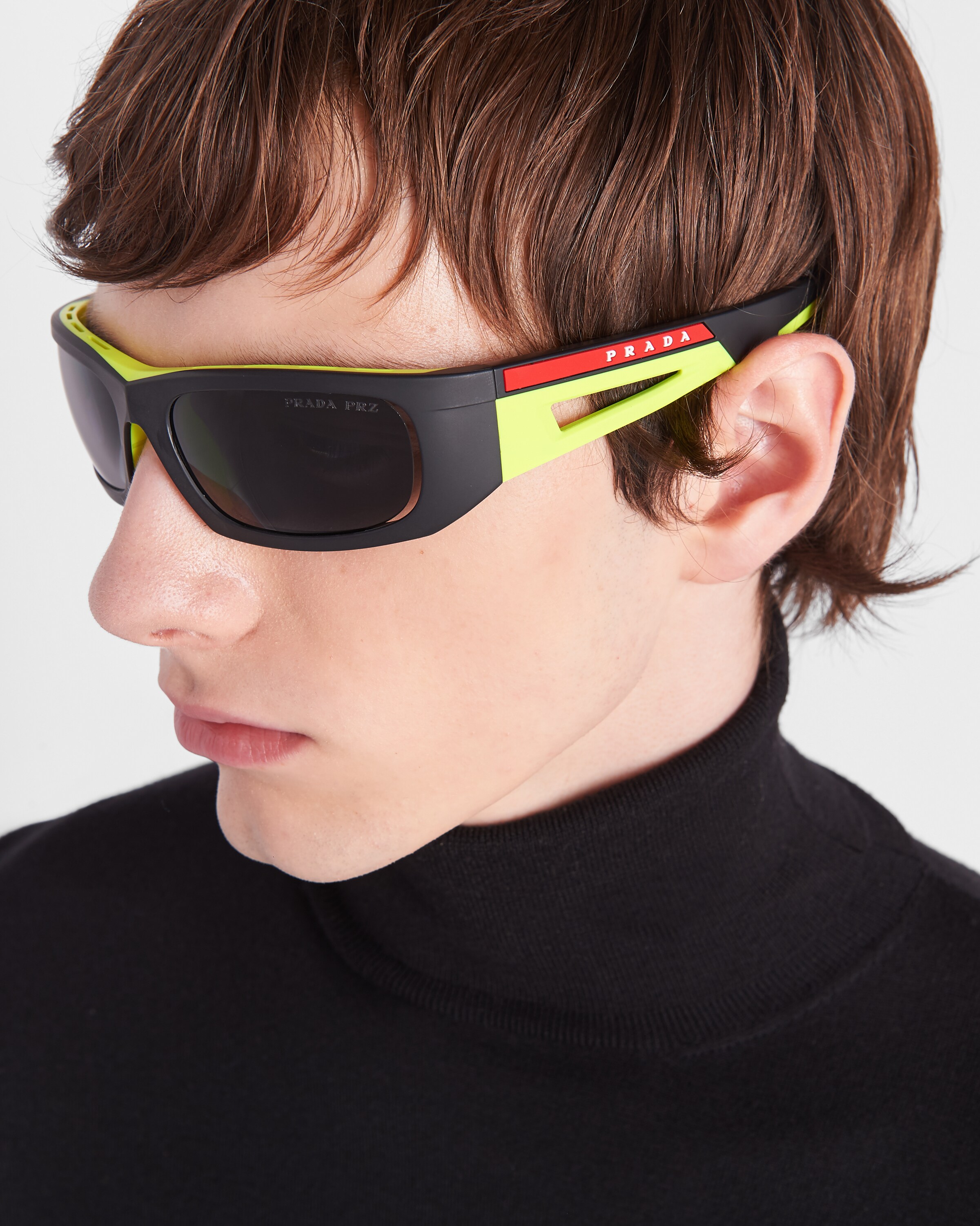 Lens: Black Prada Linea Rossa Impavid Sunglasses | PRADA