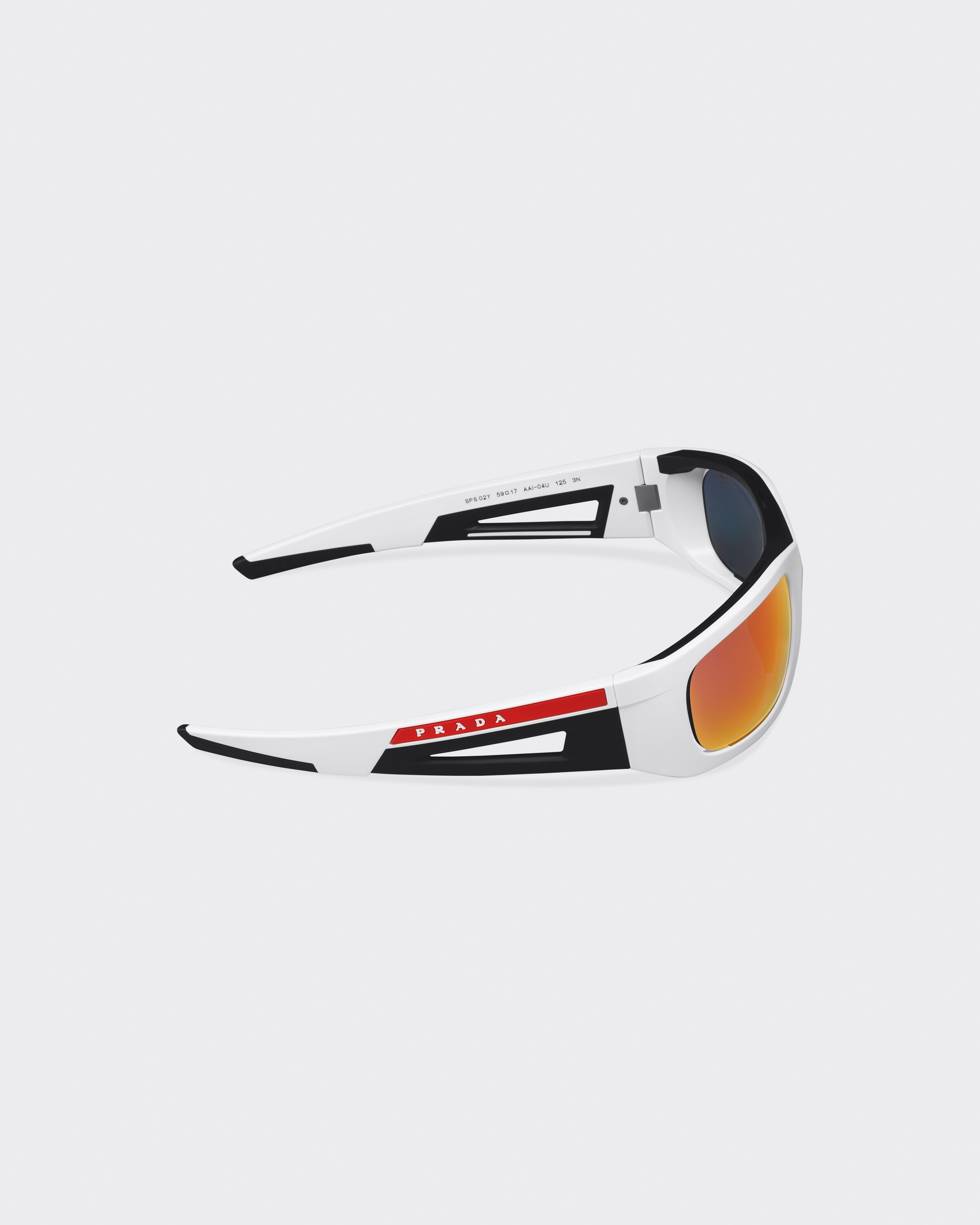 Orange Lenses Tun.cit Prada Linea Rossa Impavid sunglasses | Prada