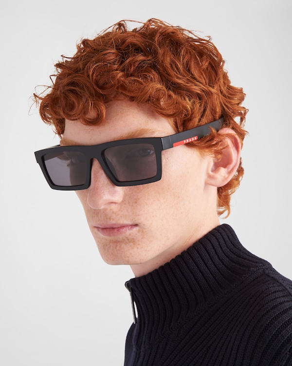 Lens: Black Prada Linea Rossa Impavid Sunglasses | PRADA