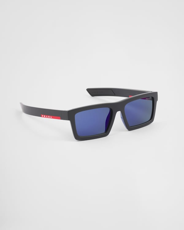 Sea Blue Lenses Prada Linea Rossa Impavid Sunglasses | PRADA