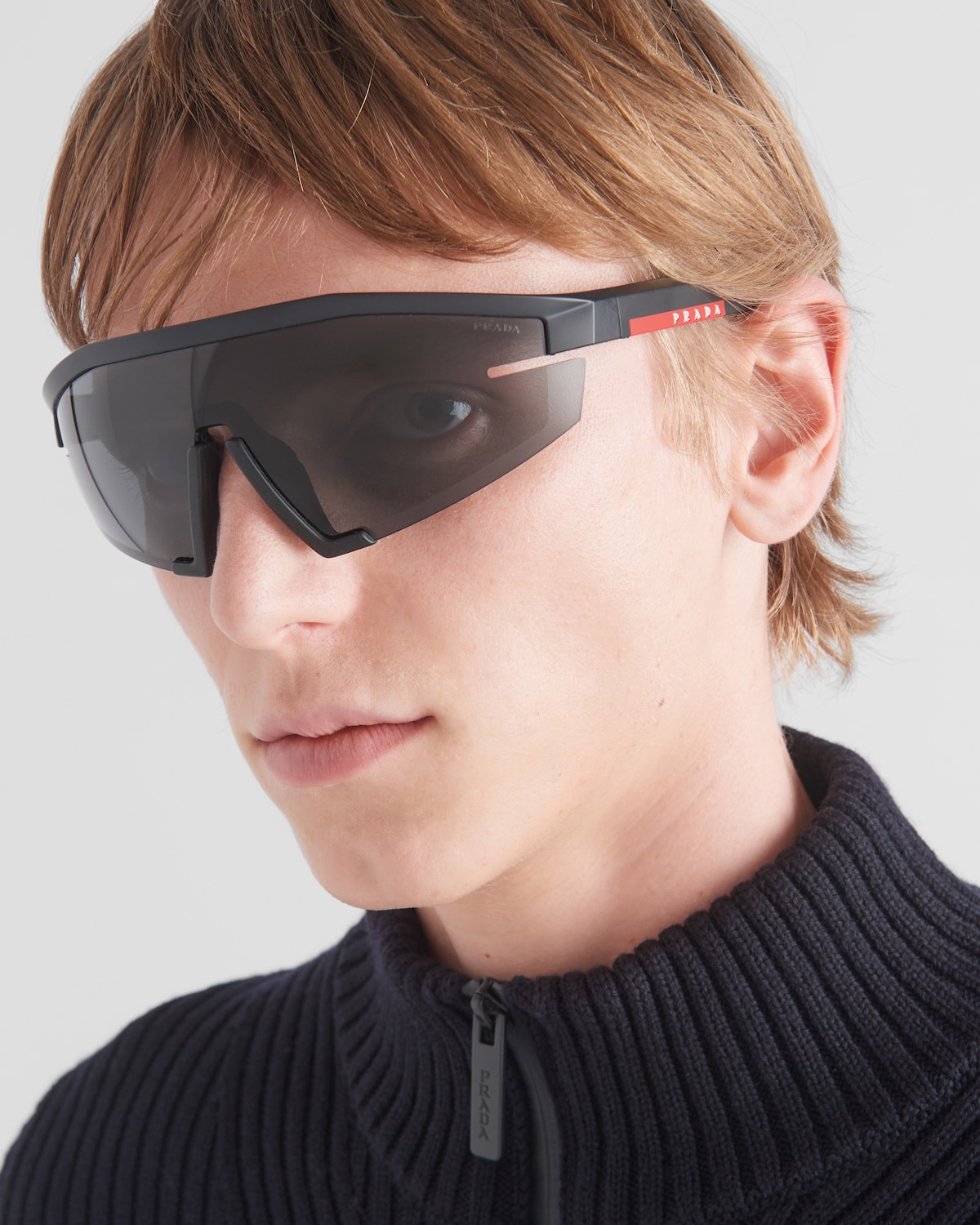 Slate Lenses Prada Linea Rossa Impavid Sunglasses | PRADA