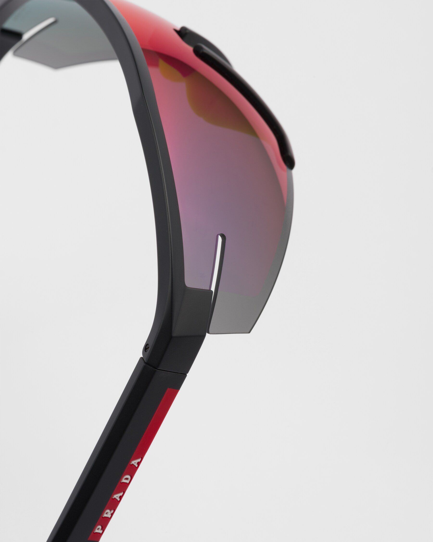Red Iridescent Lenses Prada Linea Rossa Impavid Sunglasses | PRADA