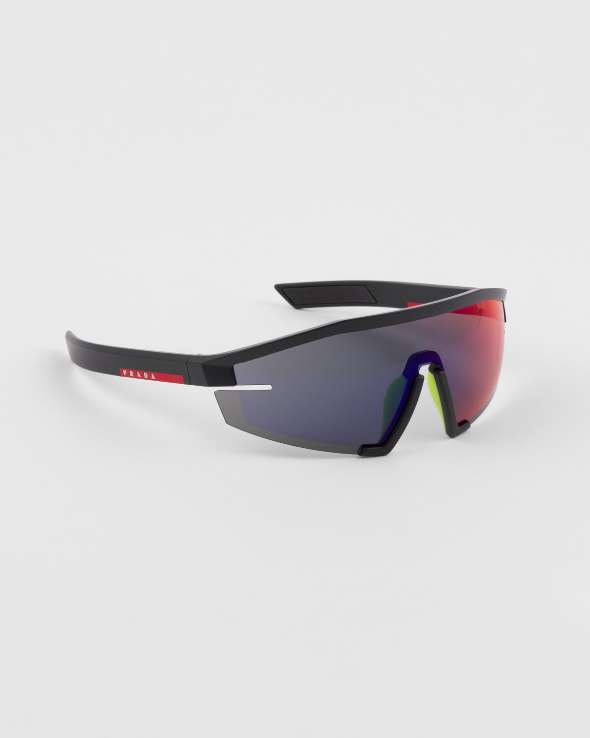 Red Iridescent Lenses Prada Linea Rossa Impavid Sunglasses | PRADA