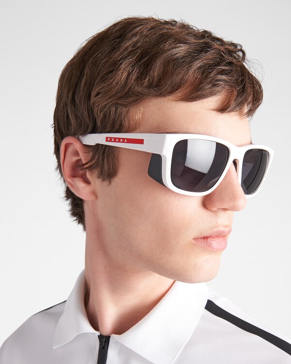 Lens: Black Prada Linea Rossa Impavid Sunglasses | PRADA