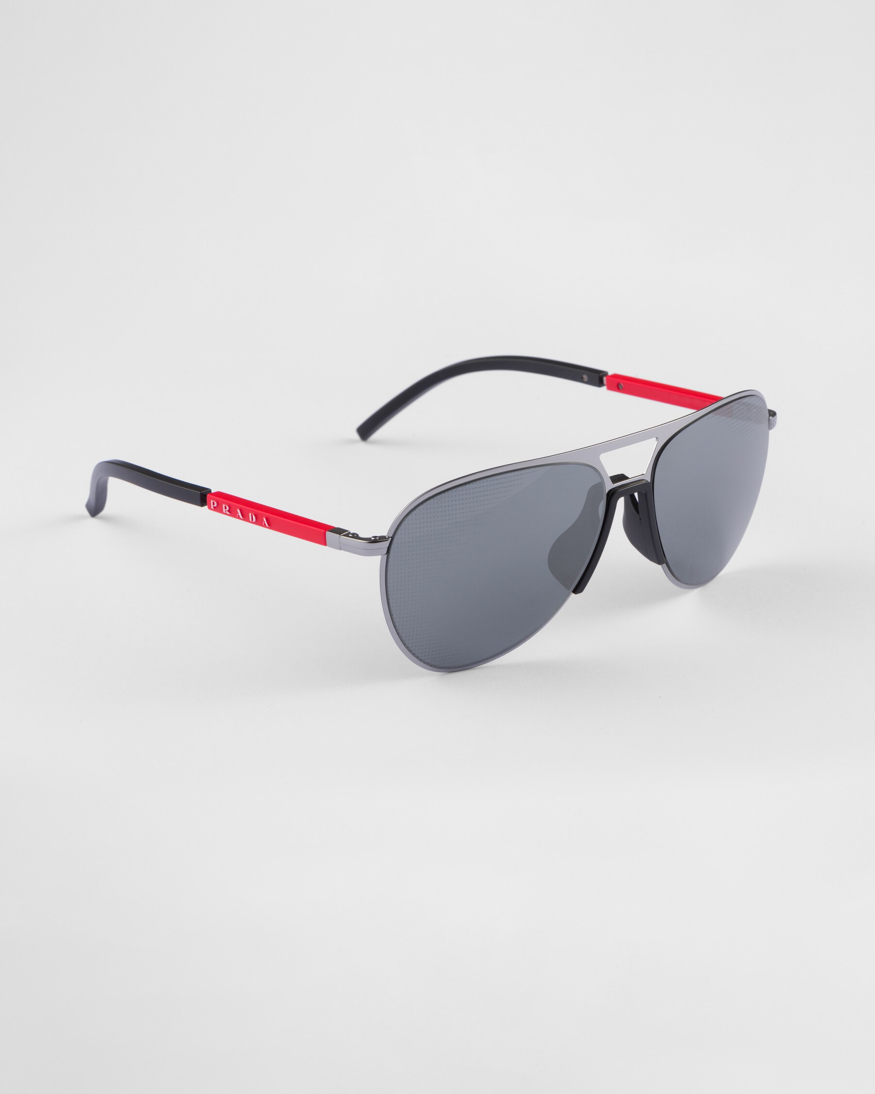Black Textured Lenses Prada Linea Rossa Active Sunglasses | PRADA