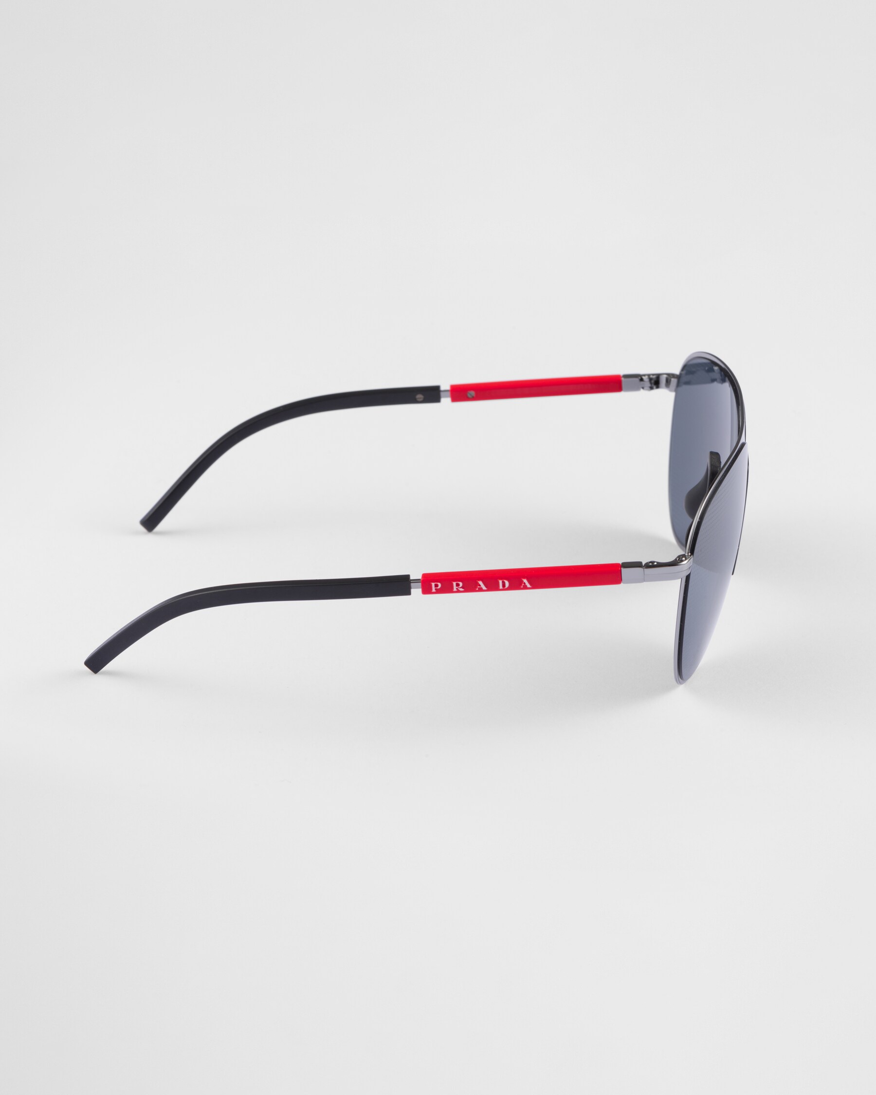 Black Textured Lenses Prada Linea Rossa Active Sunglasses | PRADA