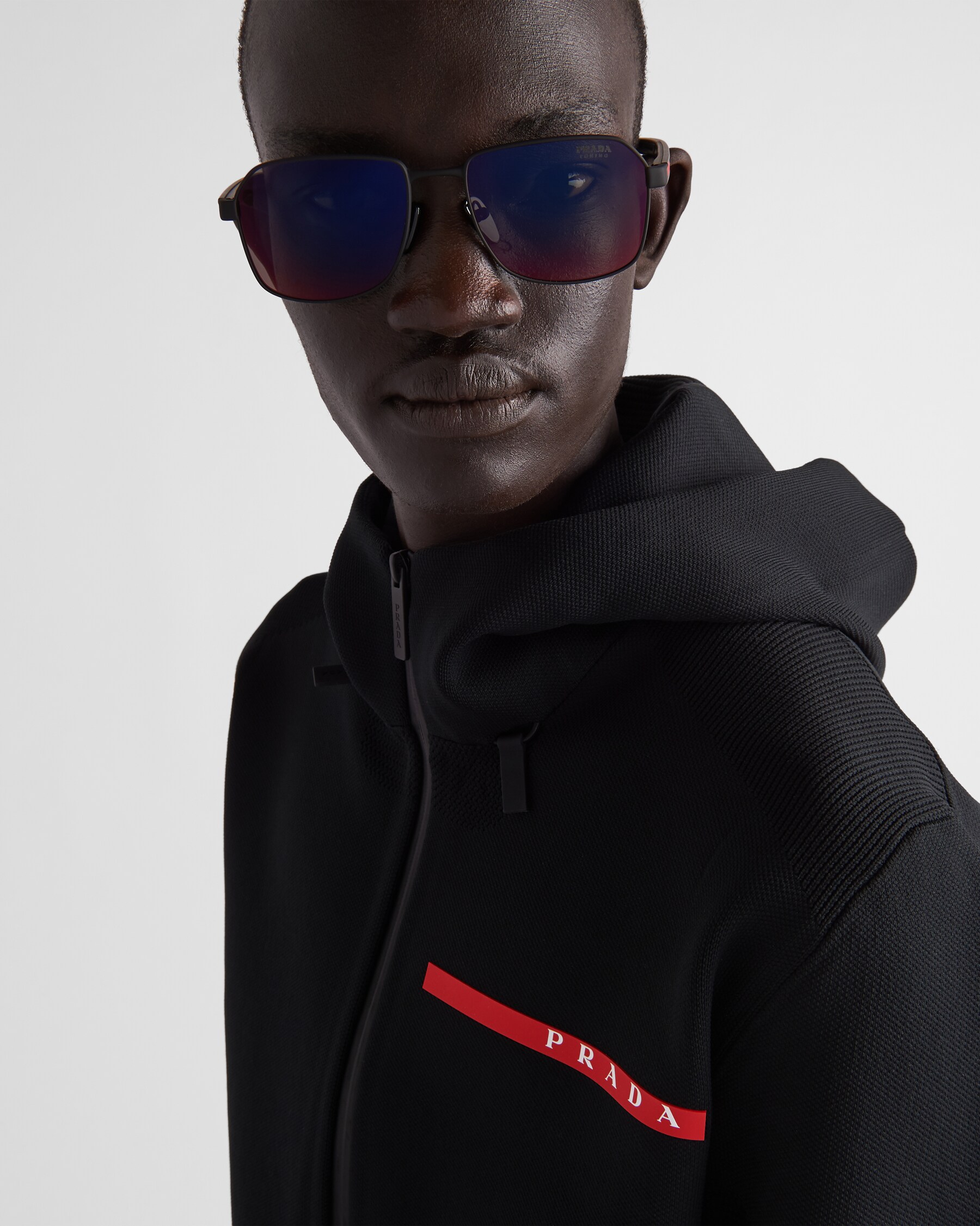 Sea Blue Lenses Prada Linea Rossa Sunglasses | PRADA