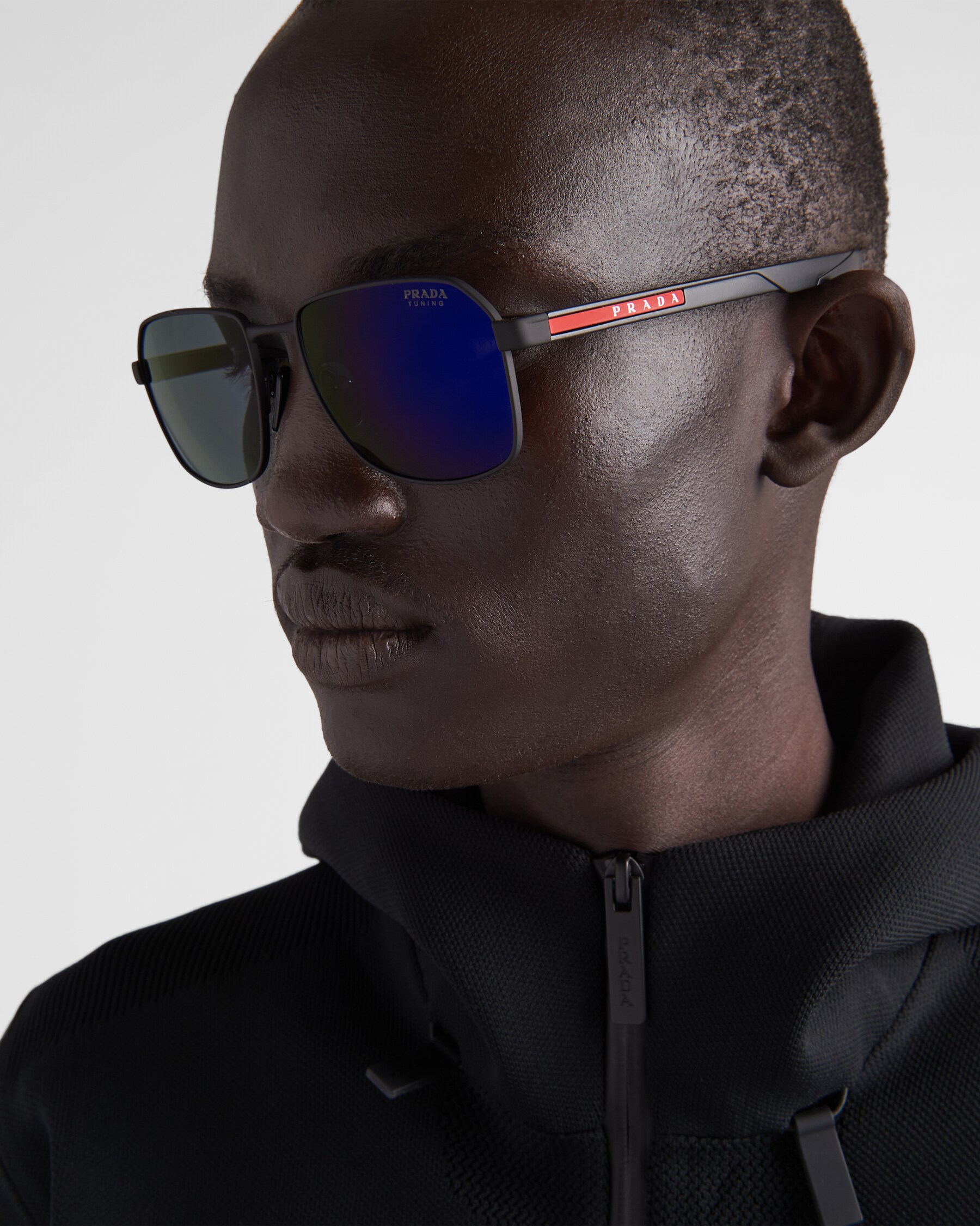 Sea Blue Lenses Prada Linea Rossa Sunglasses | PRADA