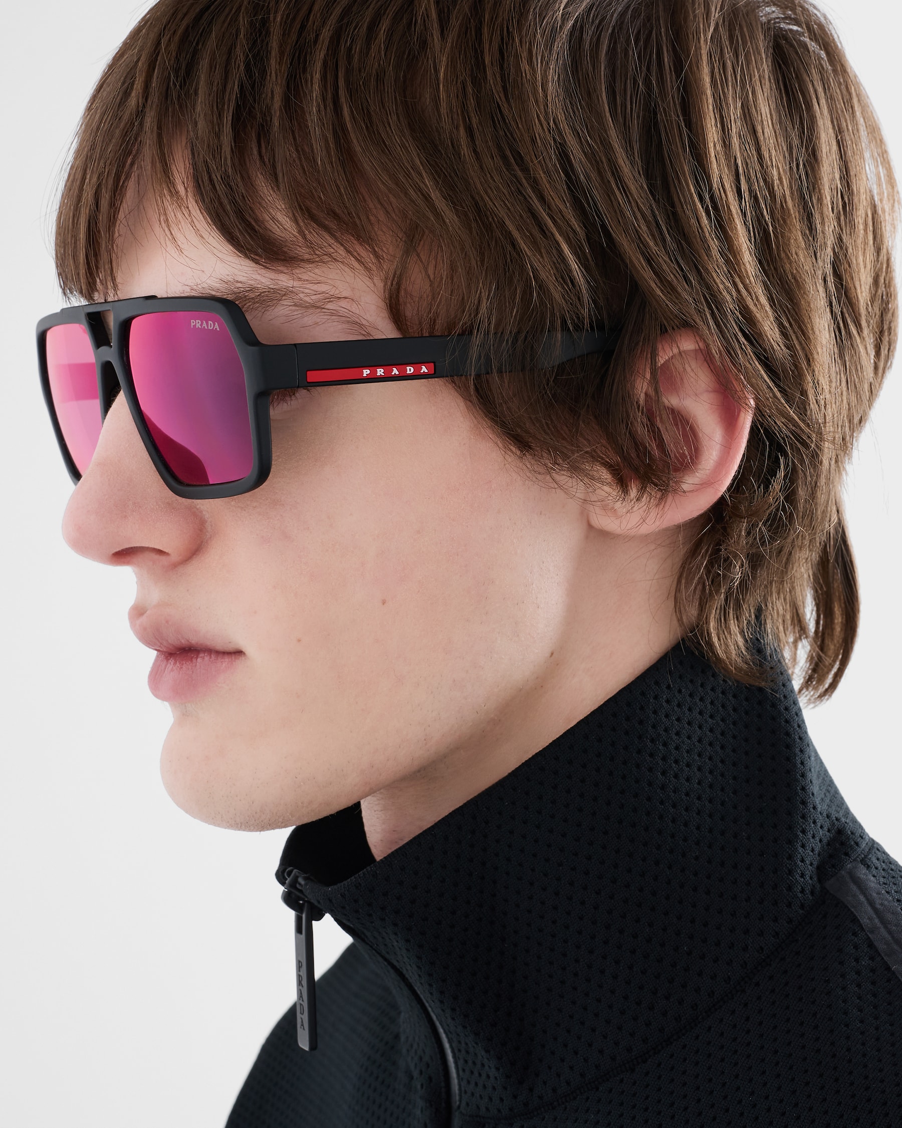 Red Lenses Prada Linea Rossa Sunglasses | PRADA