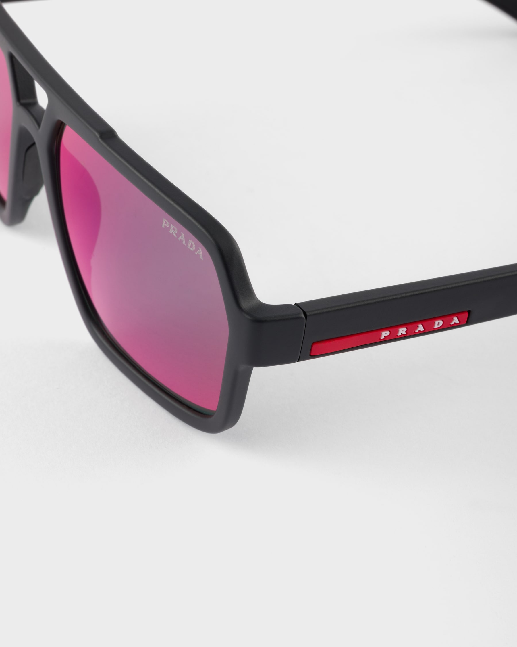Red Lenses Prada Linea Rossa Sunglasses | PRADA