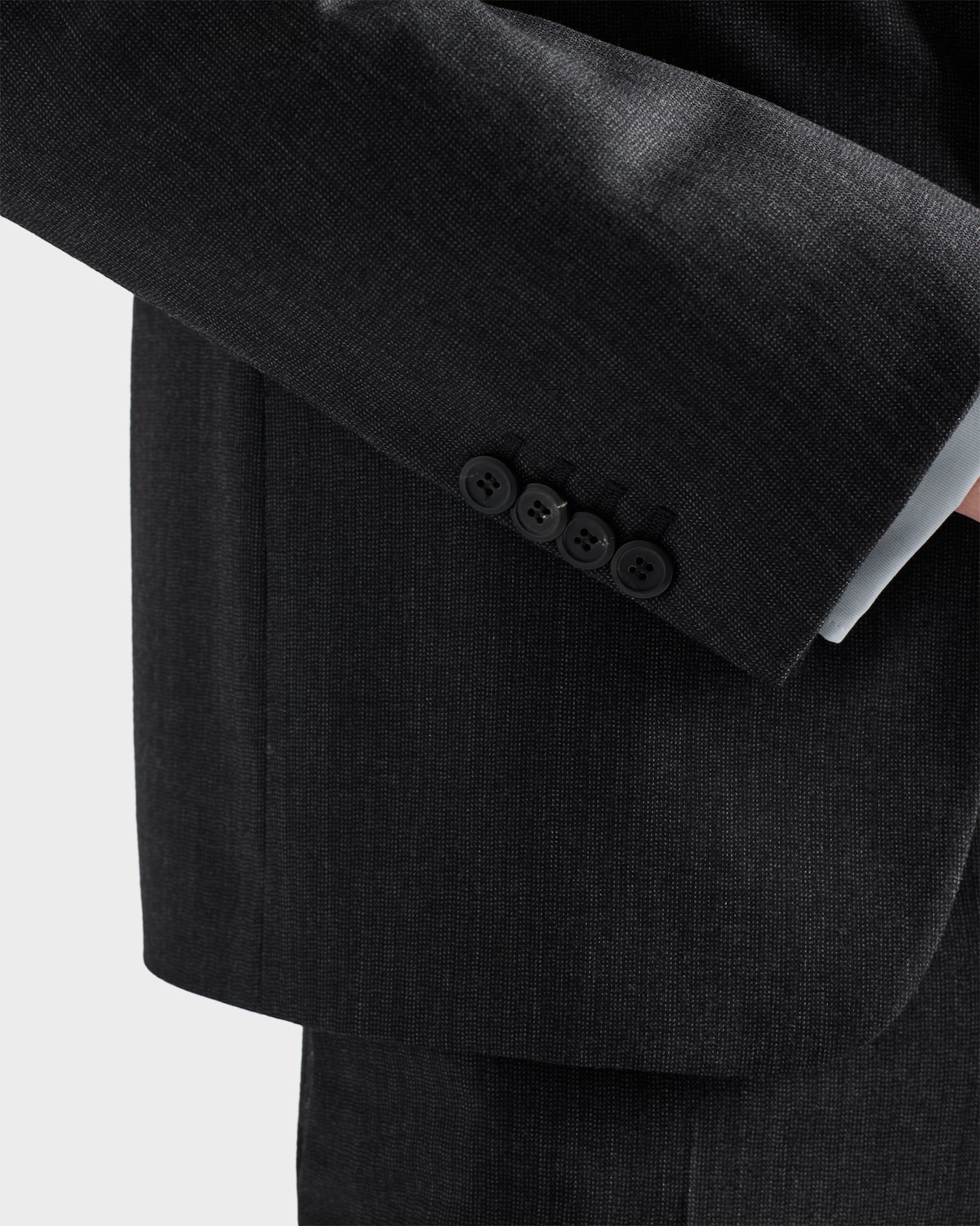 Anthracite Gray Single-breasted Wool And Cashmere Suit | PRADA - United ...