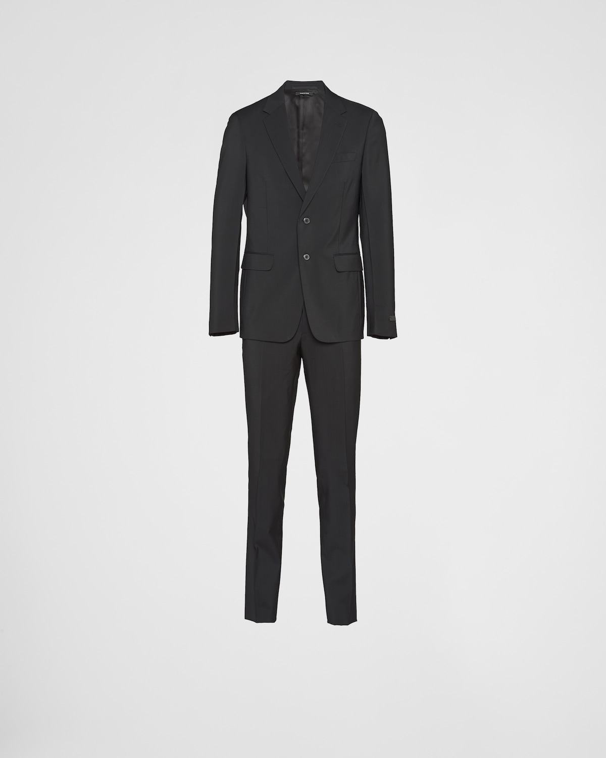 Black Single Breasted Wool And Mohair Suit | PRADA