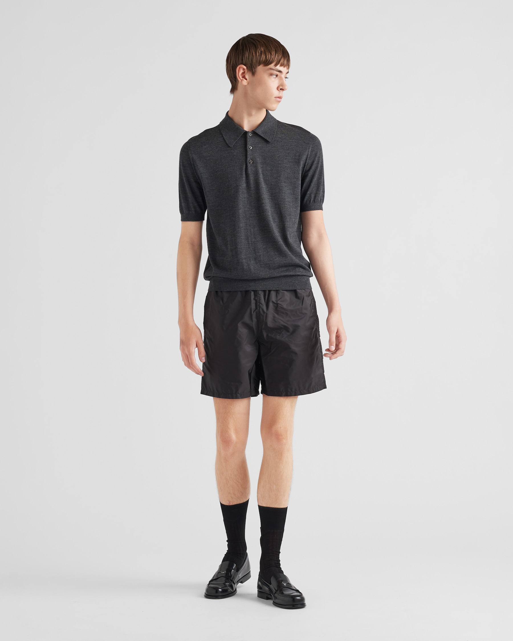 Black Re-nylon Swim Trunks | PRADA