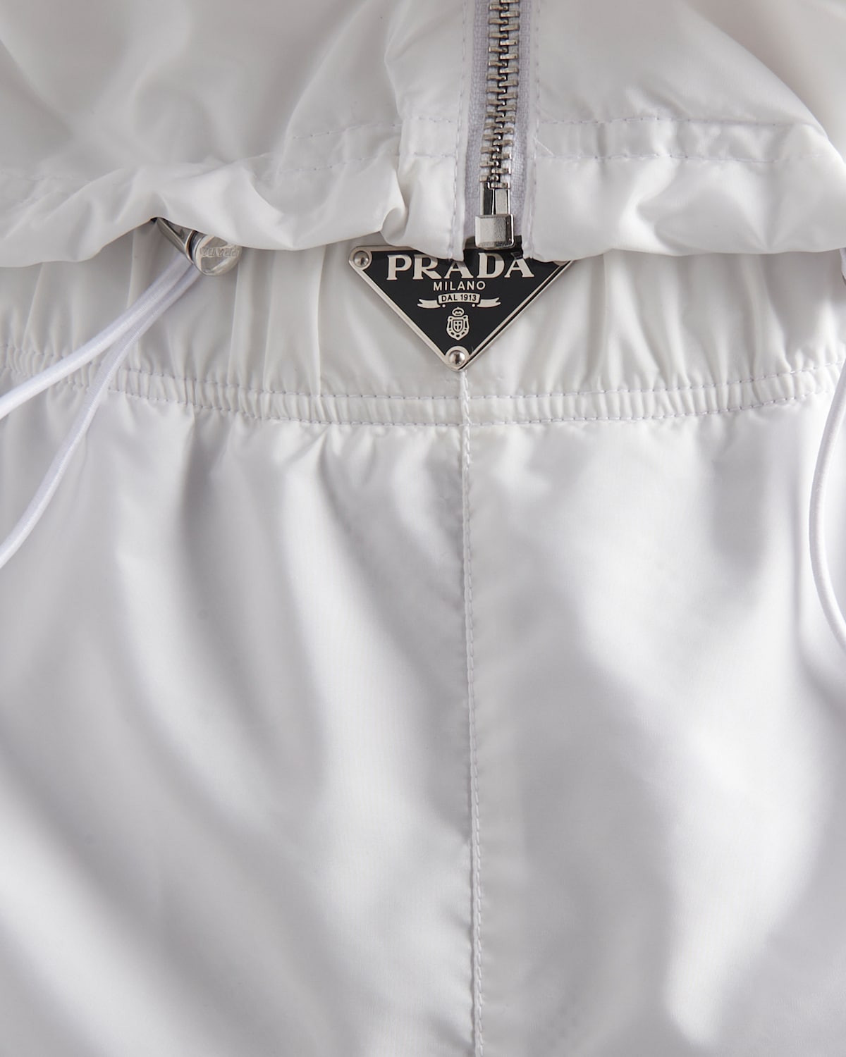 White Re-nylon Swim Trunks | PRADA - United States