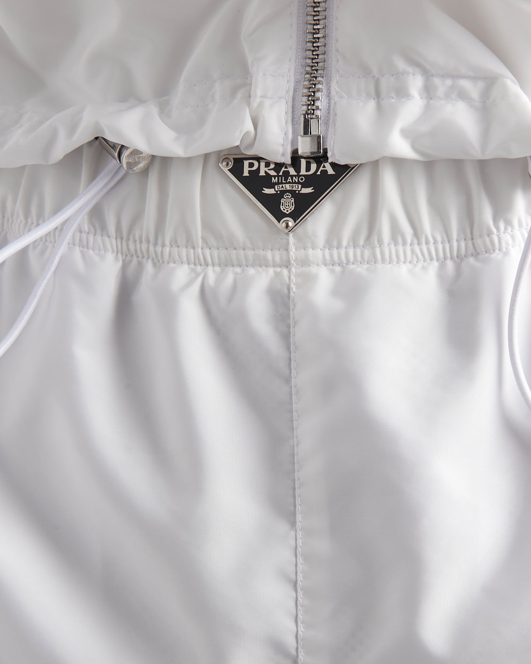 White Re-nylon Swim Trunks | PRADA