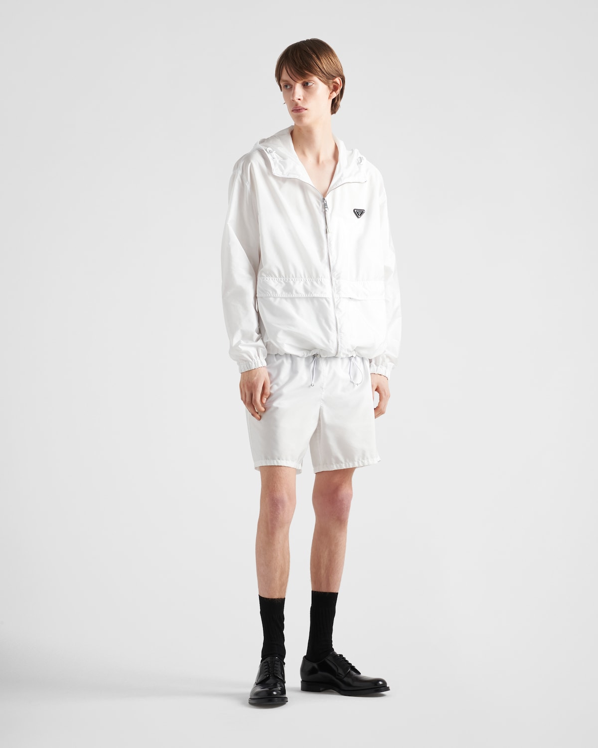 White Re-nylon Swim Trunks | PRADA