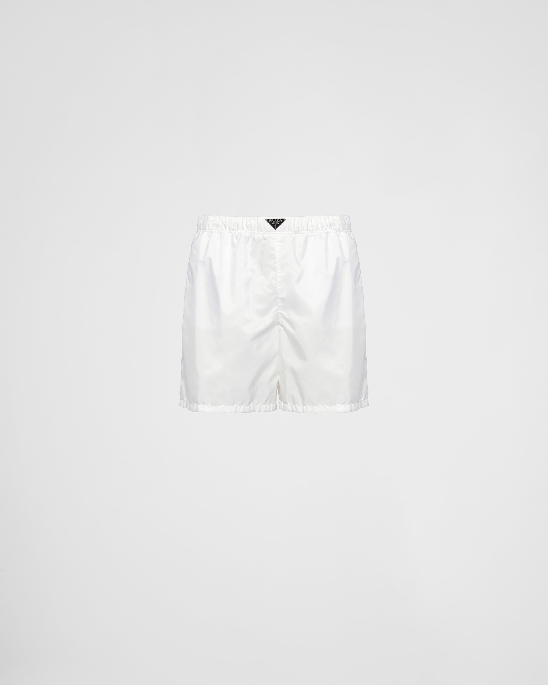 White Re-nylon Swim Trunks | PRADA