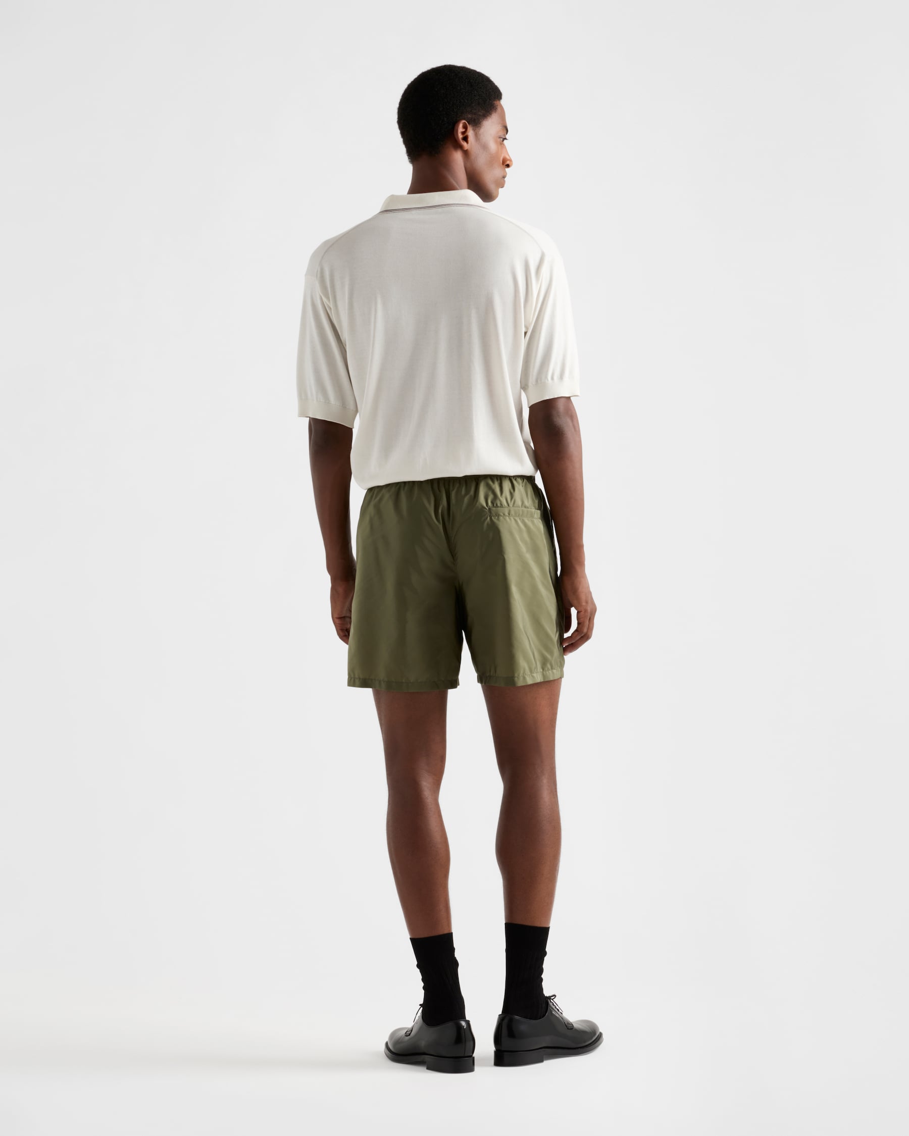 Military Green Re-nylon Swim Trunks | PRADA