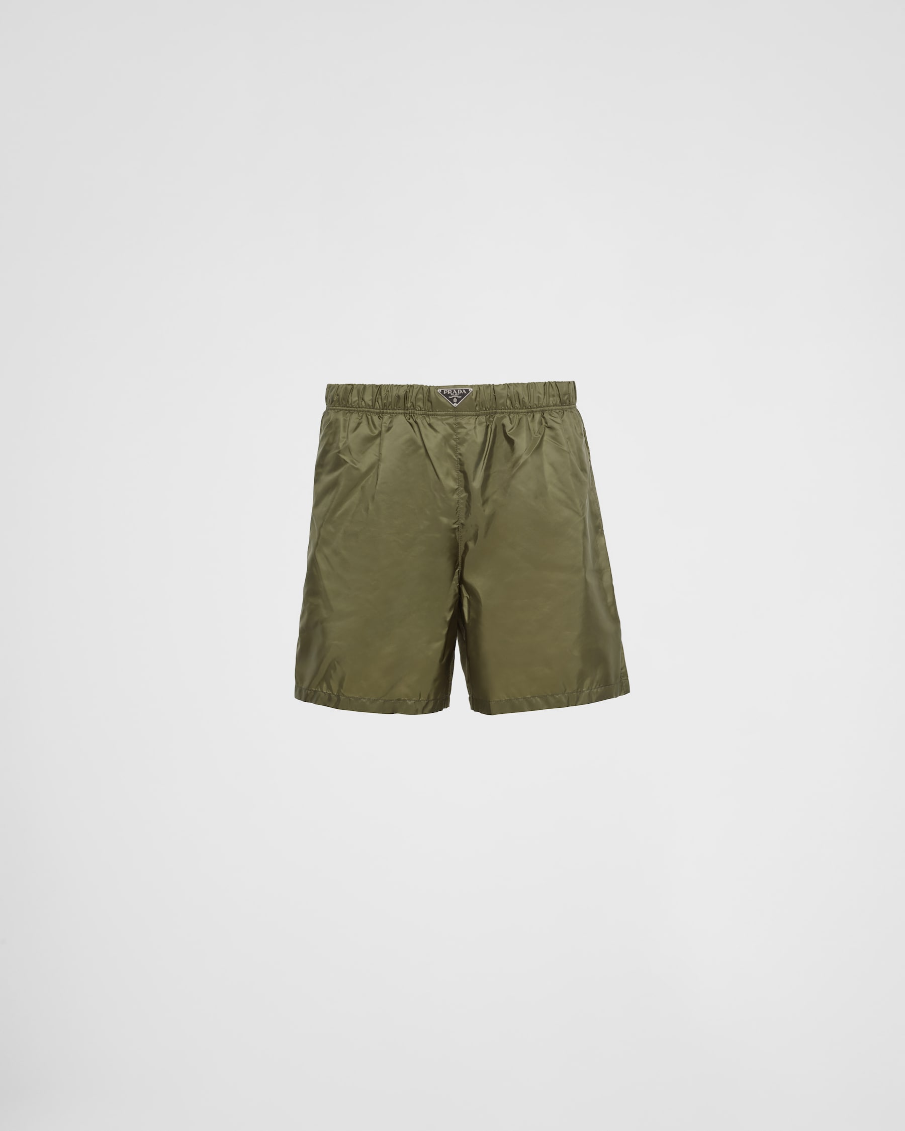 Military Green Re-nylon Swim Trunks | PRADA