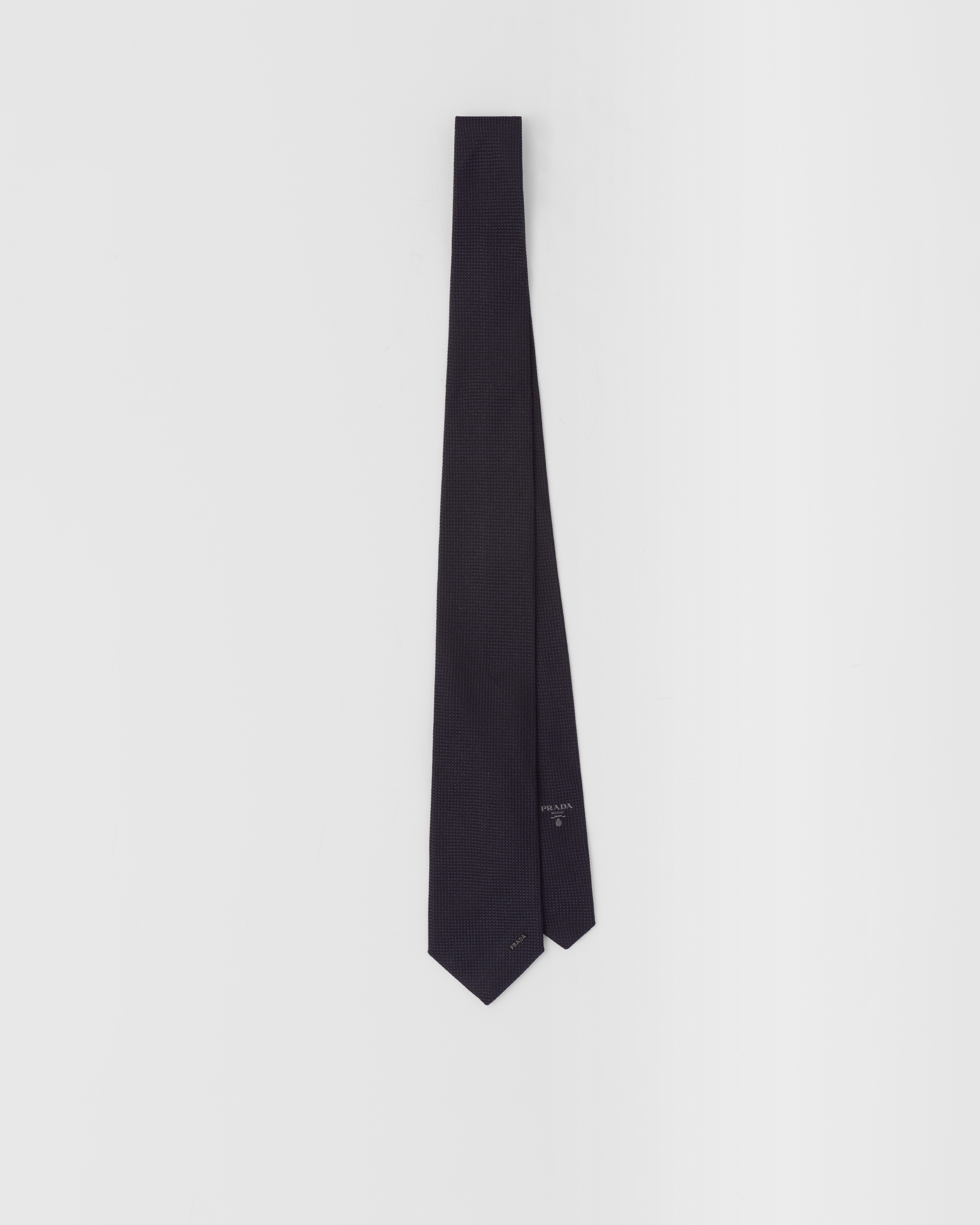 Navy Silk tie | Prada