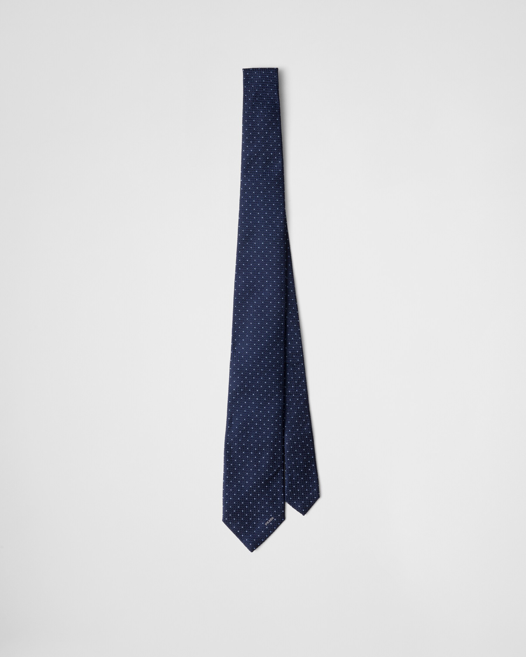 Navy Silk Tie | PRADA