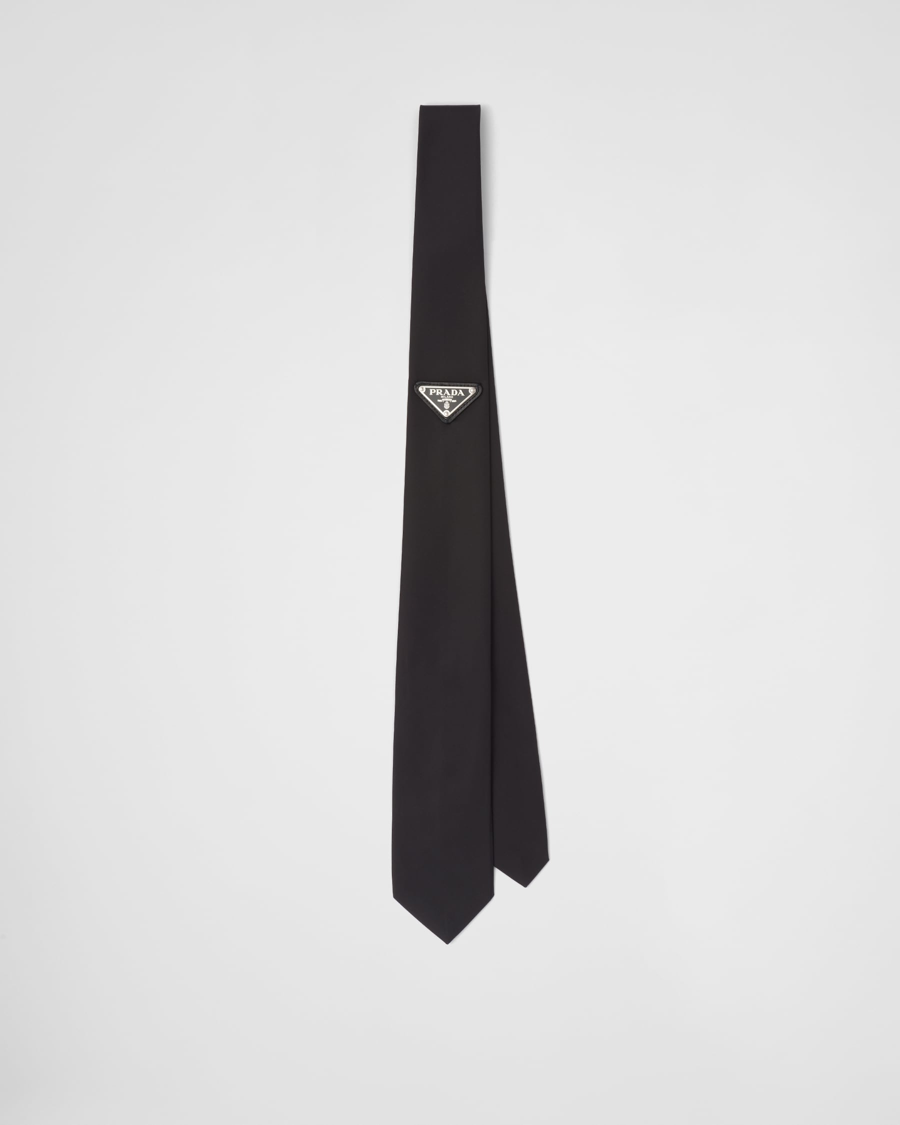 Black Re-nylon Gabardine Tie | PRADA
