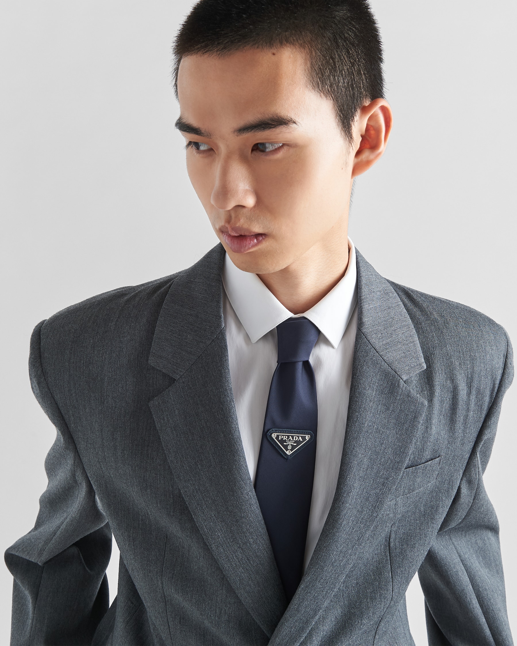 Blue Re-nylon Gabardine Tie | PRADA