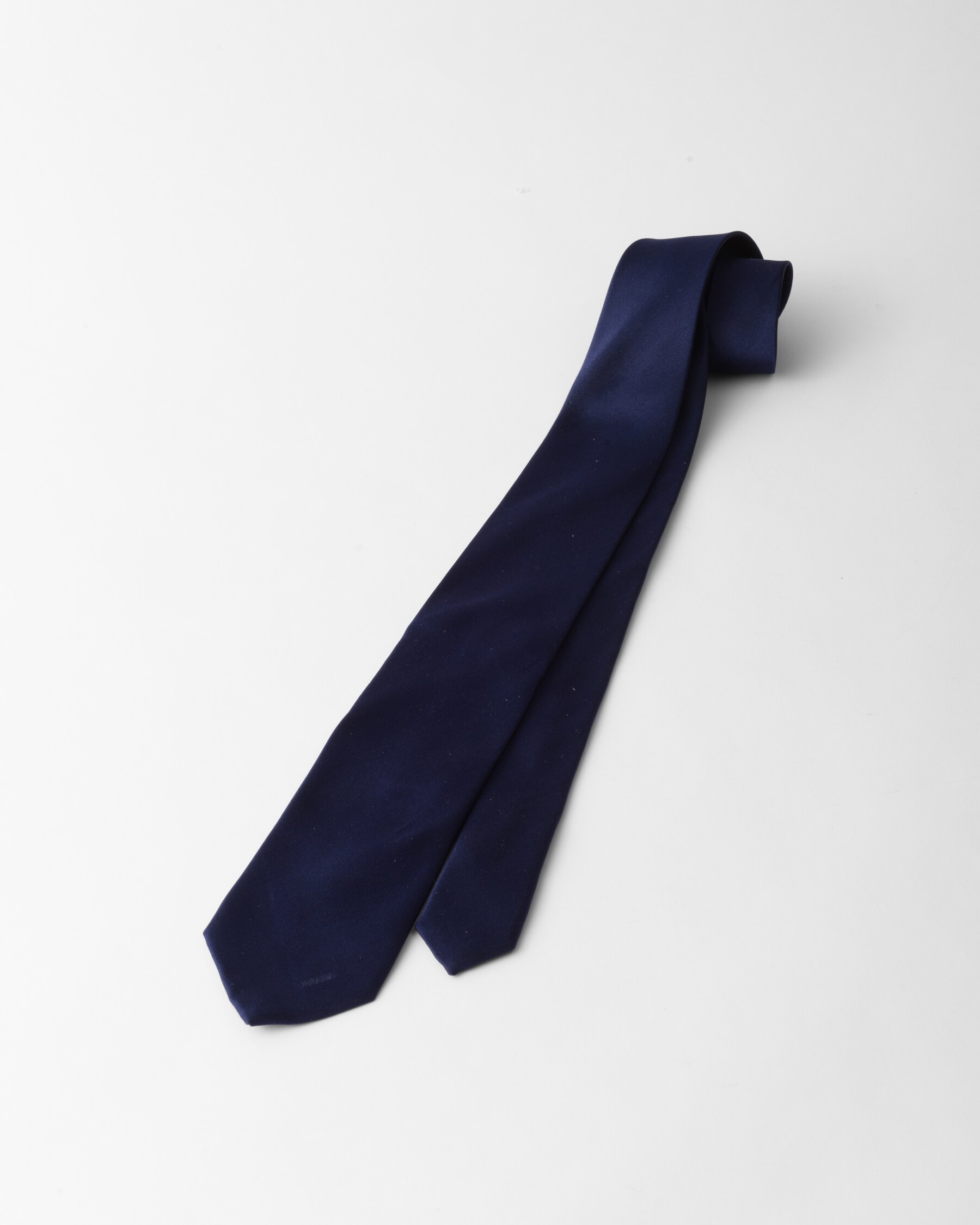 Ink Blue Satin Tie | PRADA