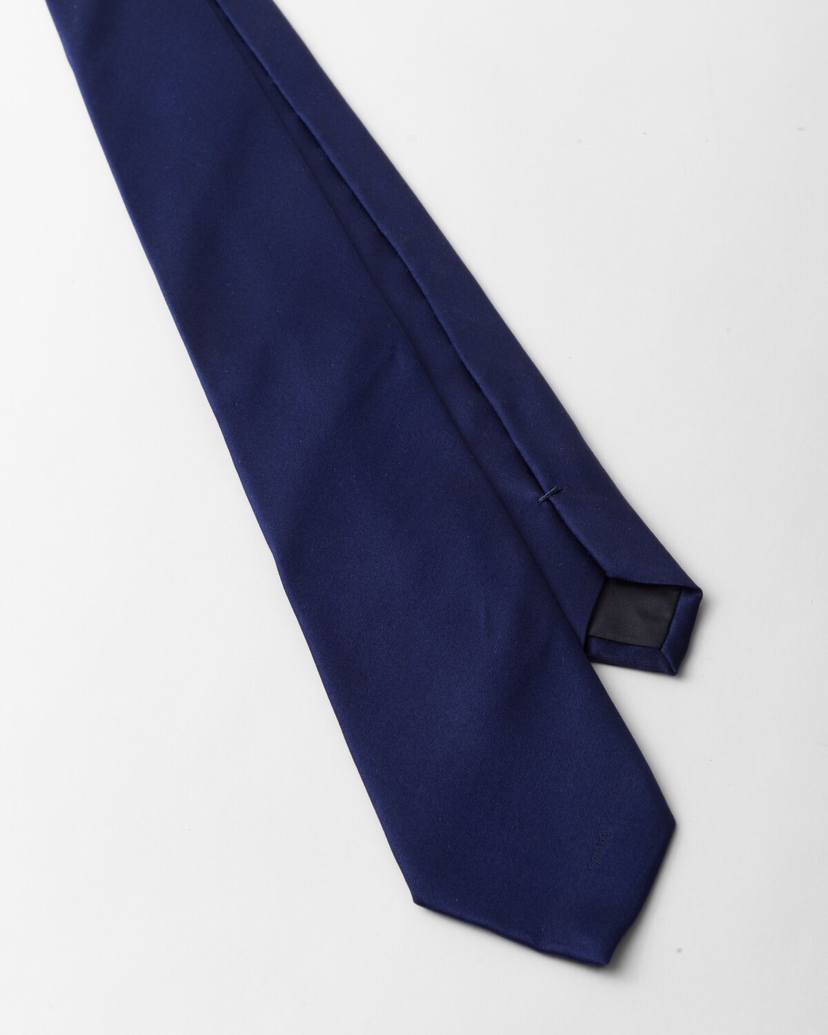 Ink Blue Satin Tie | PRADA