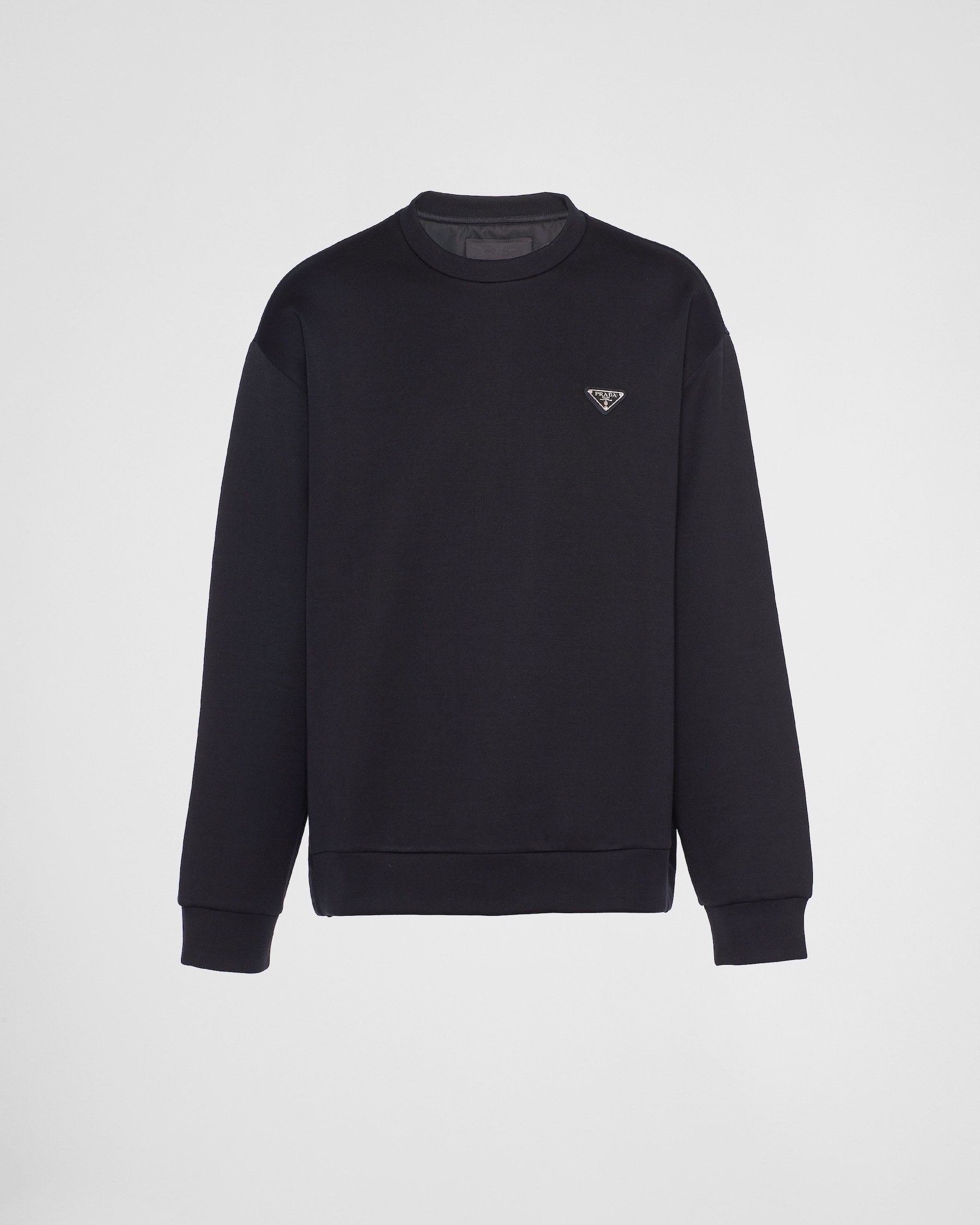 Black/black Technical Cotton Sweatshirt | PRADA
