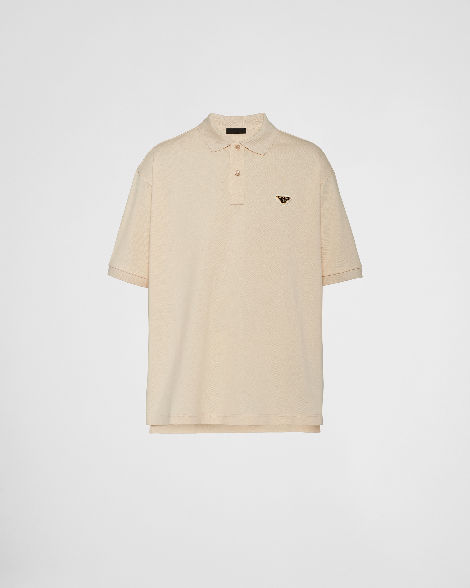 Natural Cotton Polo Shirt | PRADA