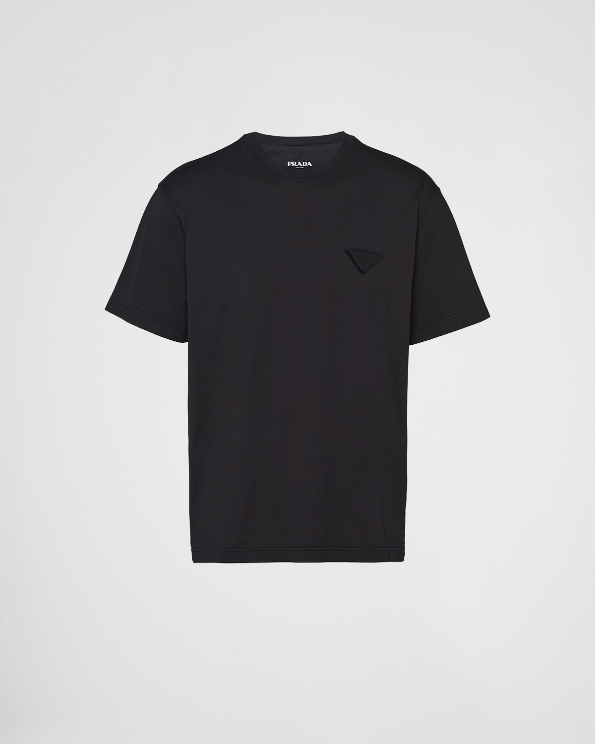 Black Cotton T-shirt | PRADA