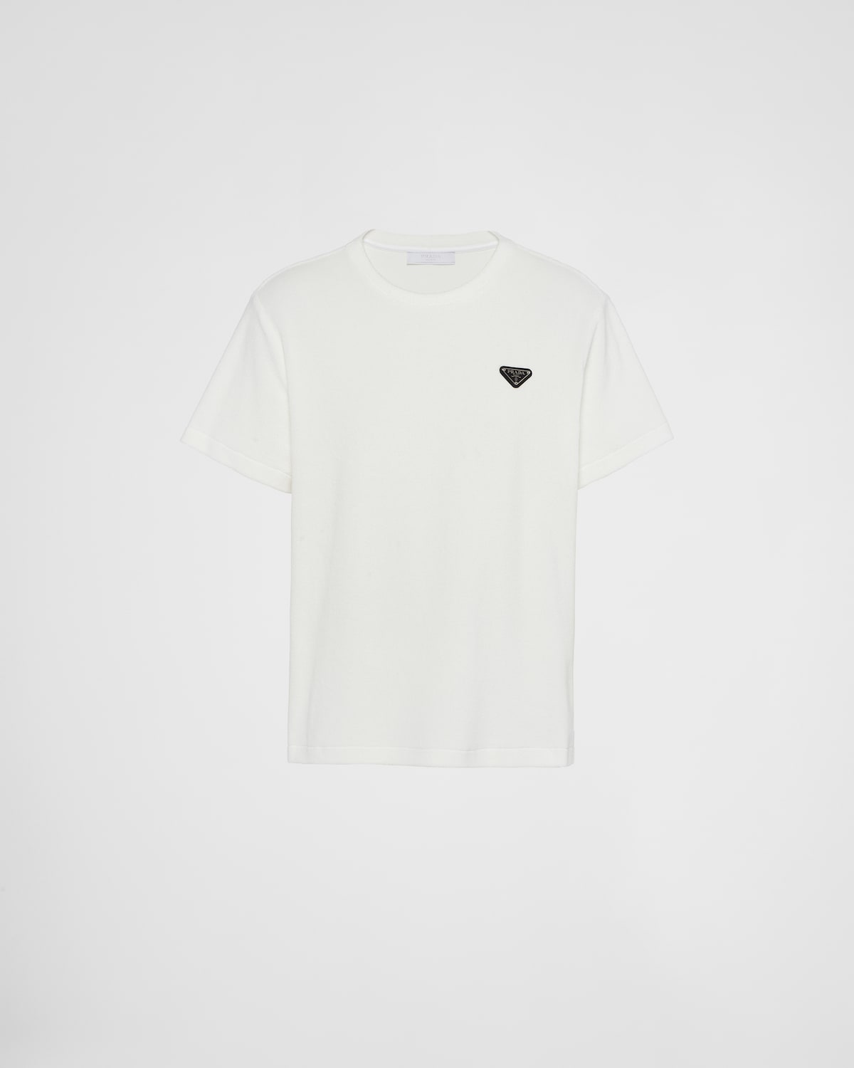 White Terry T-shirt | PRADA