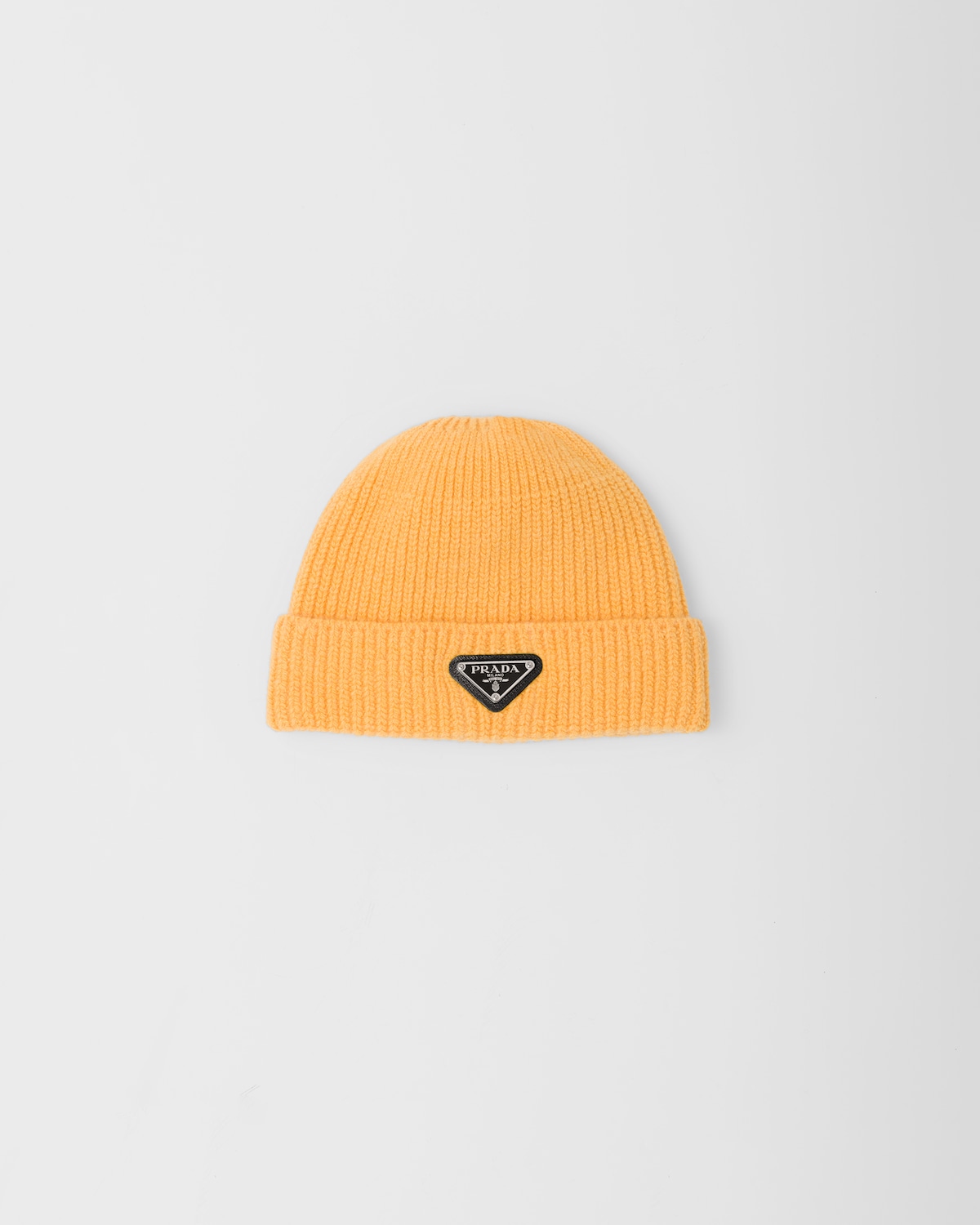 Yellow Wool And Cashmere Beanie | PRADA