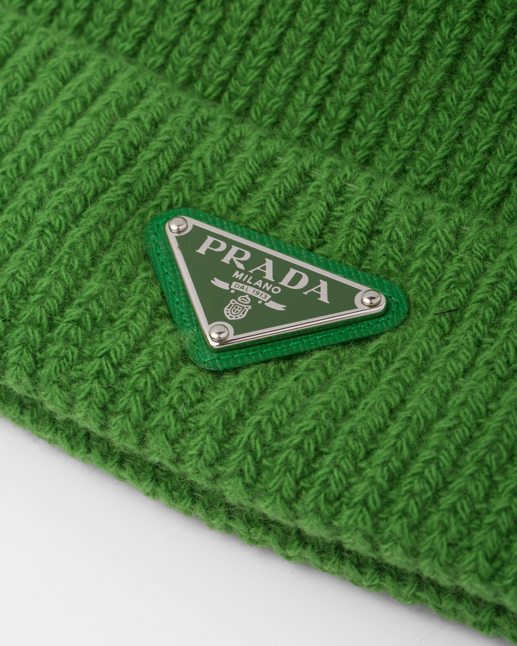 Green Wool And Cashmere Beanie | PRADA