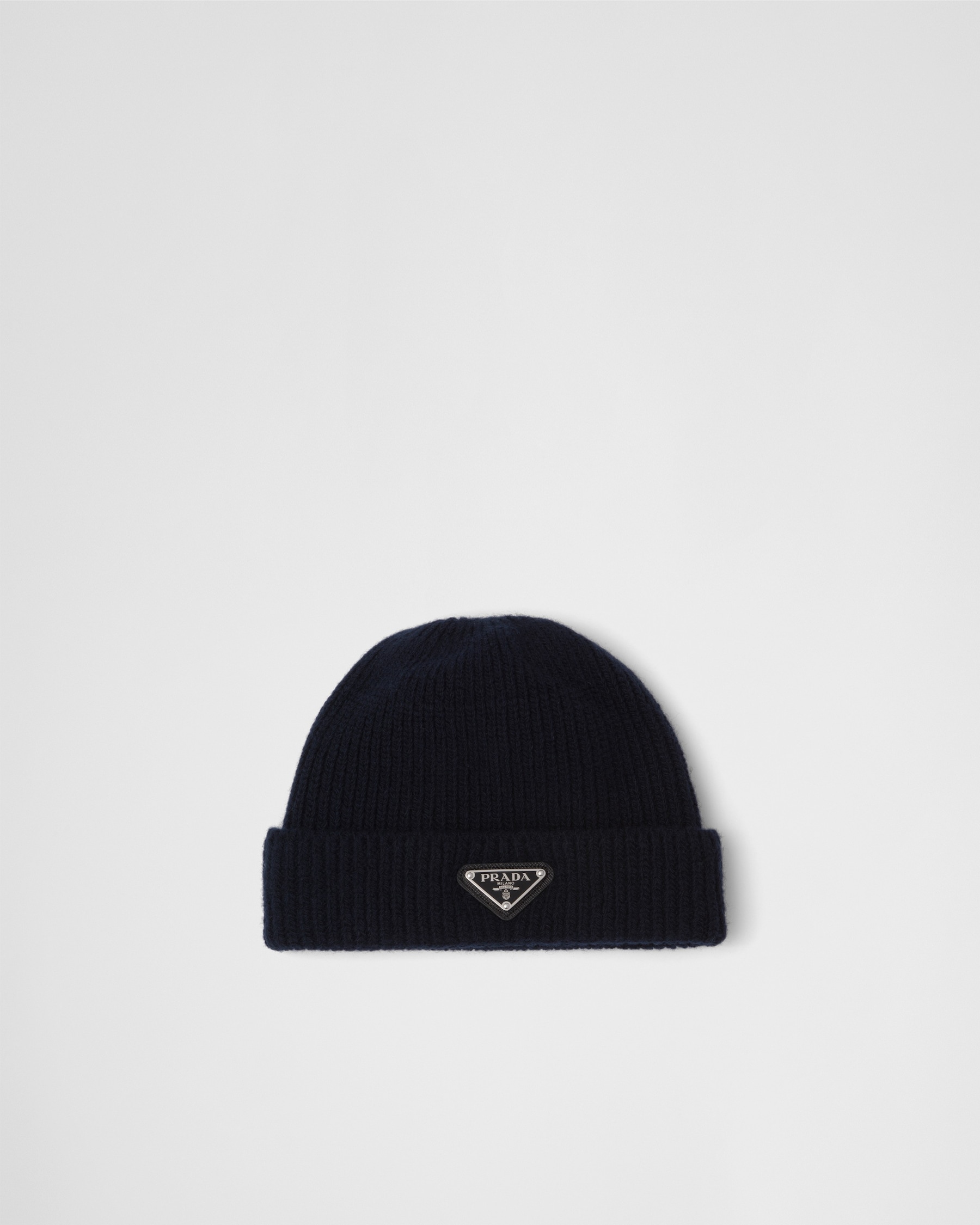 Blue Wool And Cashmere Beanie | PRADA