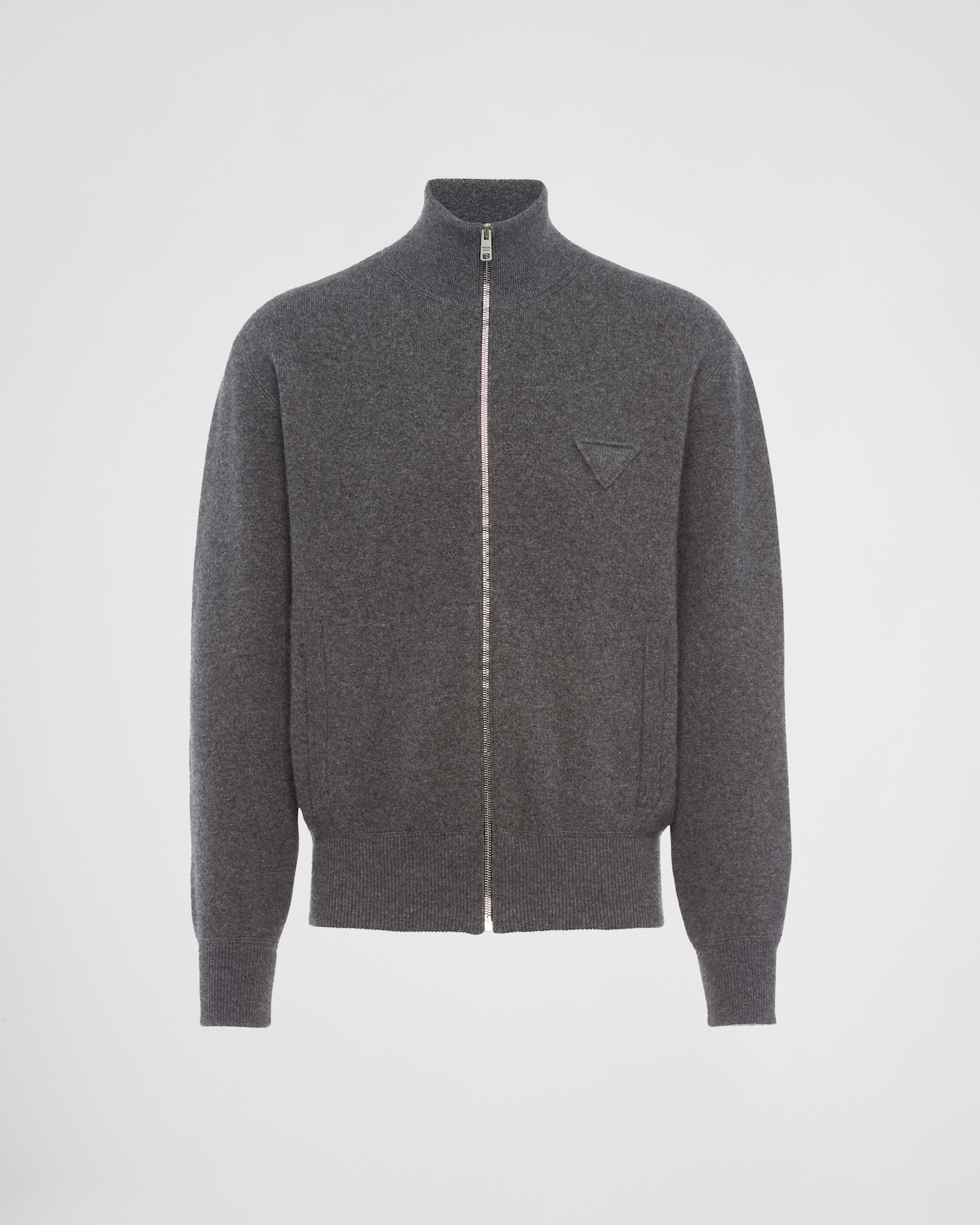 Slate Gray Cashmere Cardigan | PRADA