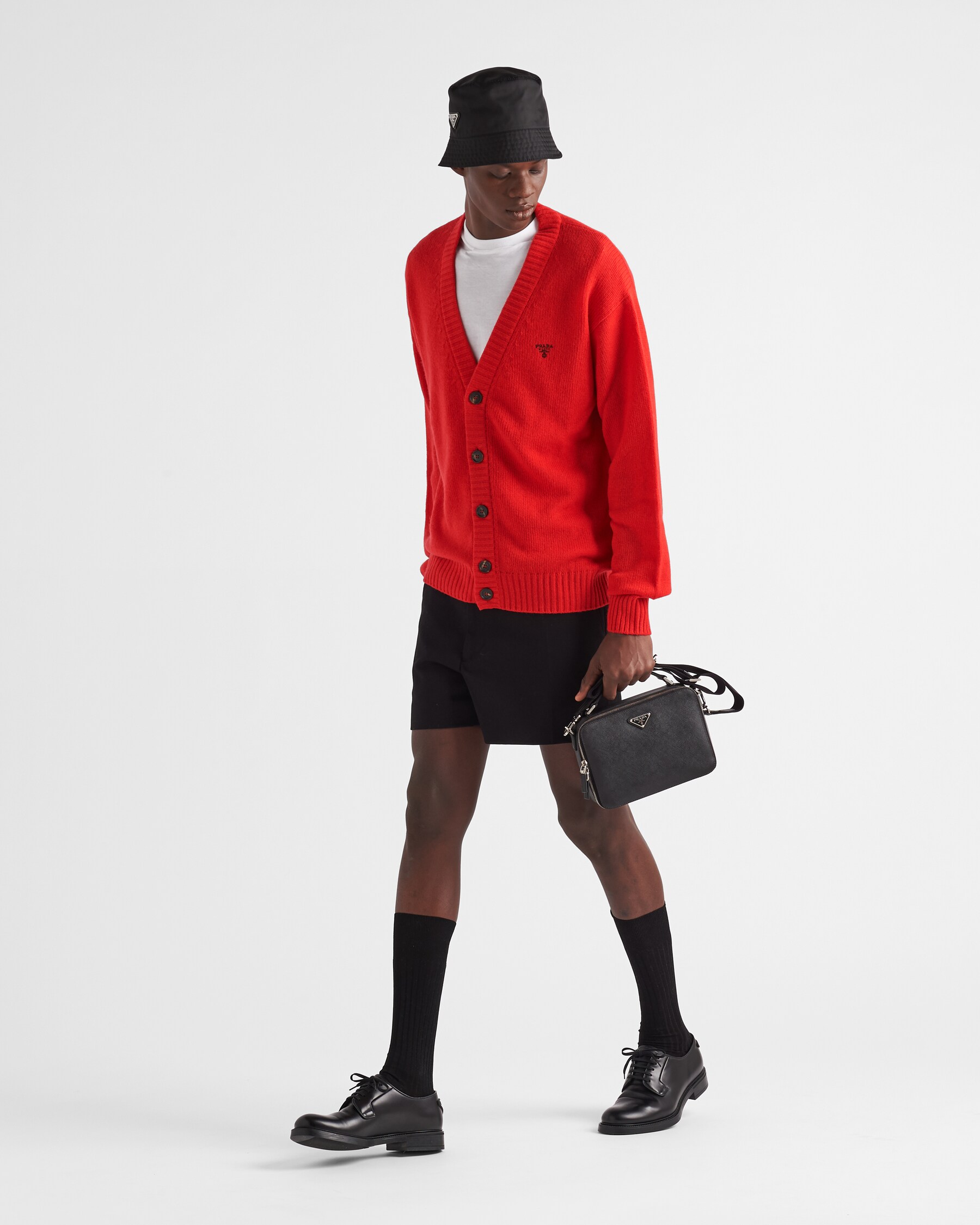 Red Cashmere Cardigan | PRADA
