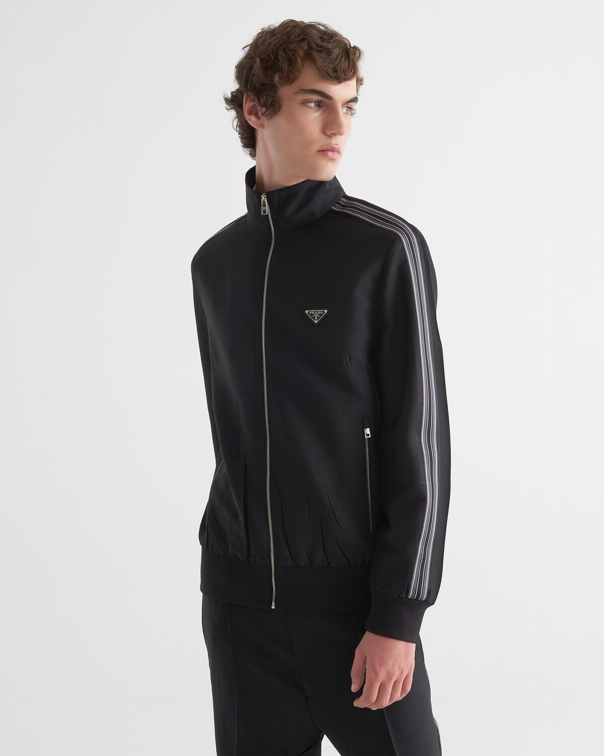 Black Superfine Wool Cardigan | PRADA