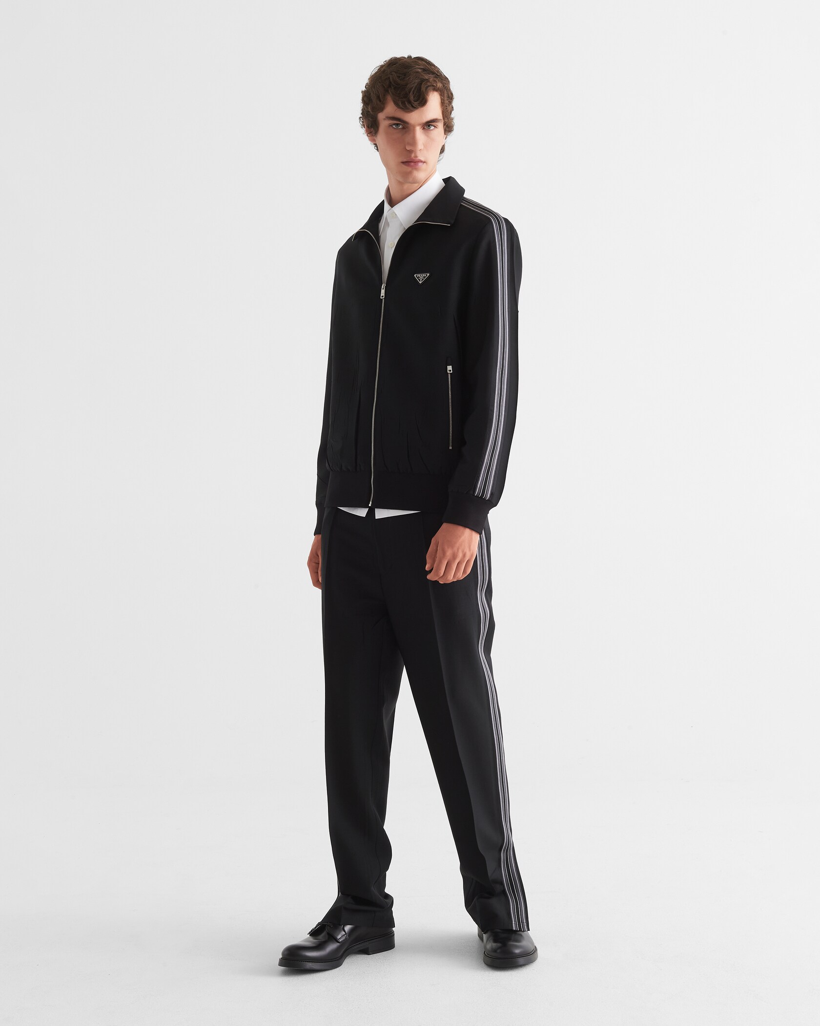 Black Superfine Wool Cardigan | PRADA