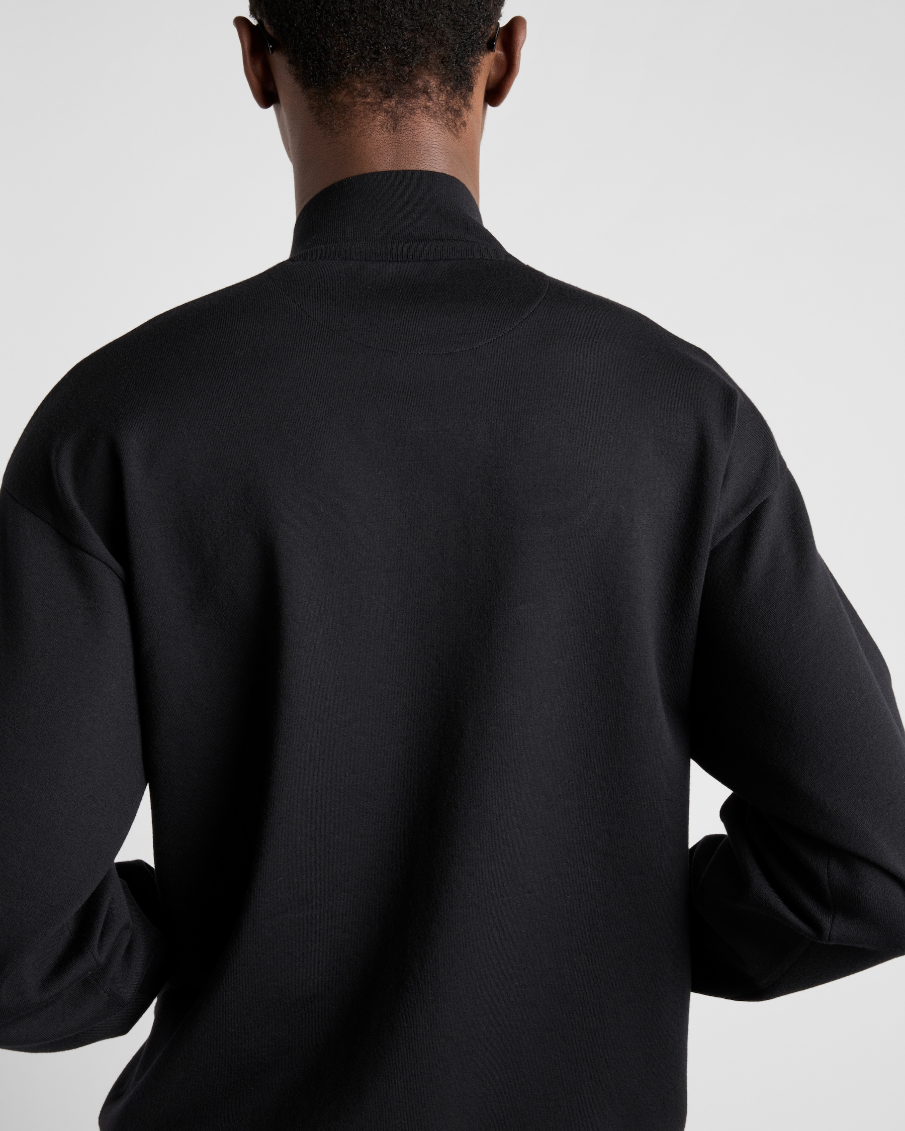 Black Superfine Wool Cardigan | PRADA - United Kingdom