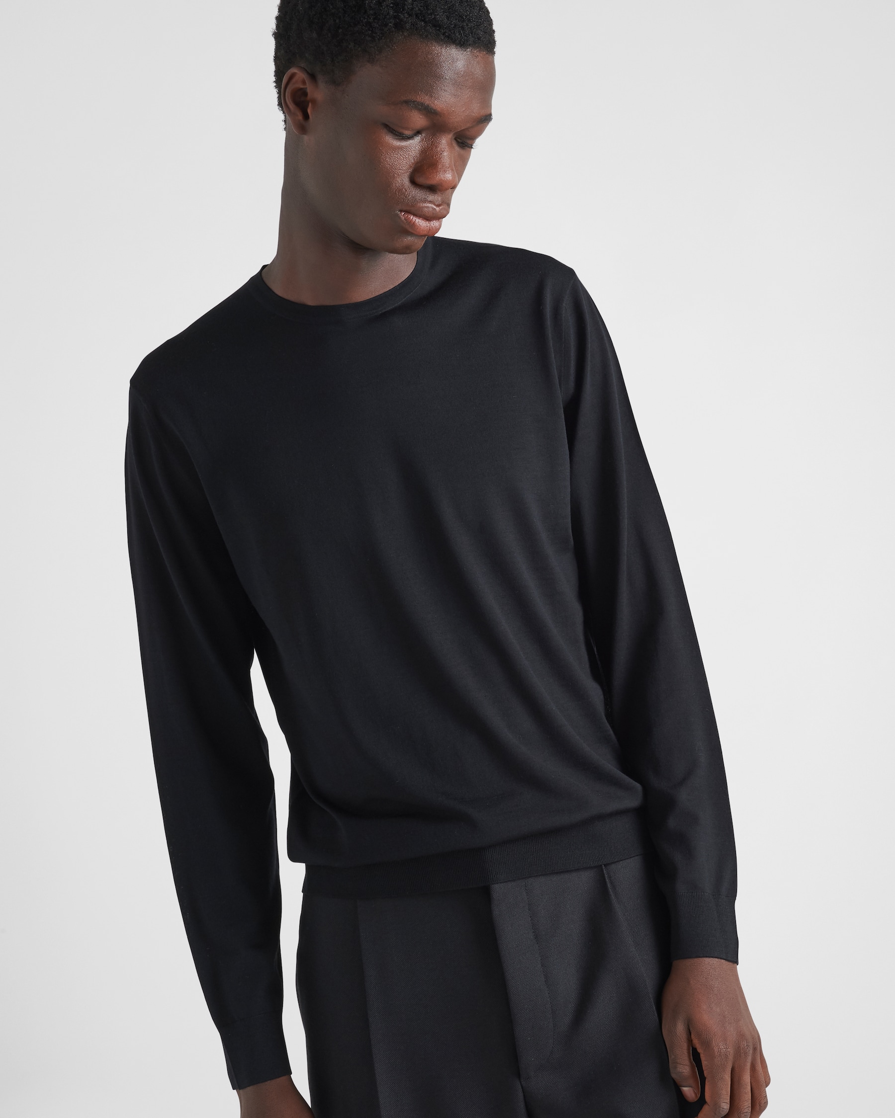 Black Wool Sweater | PRADA