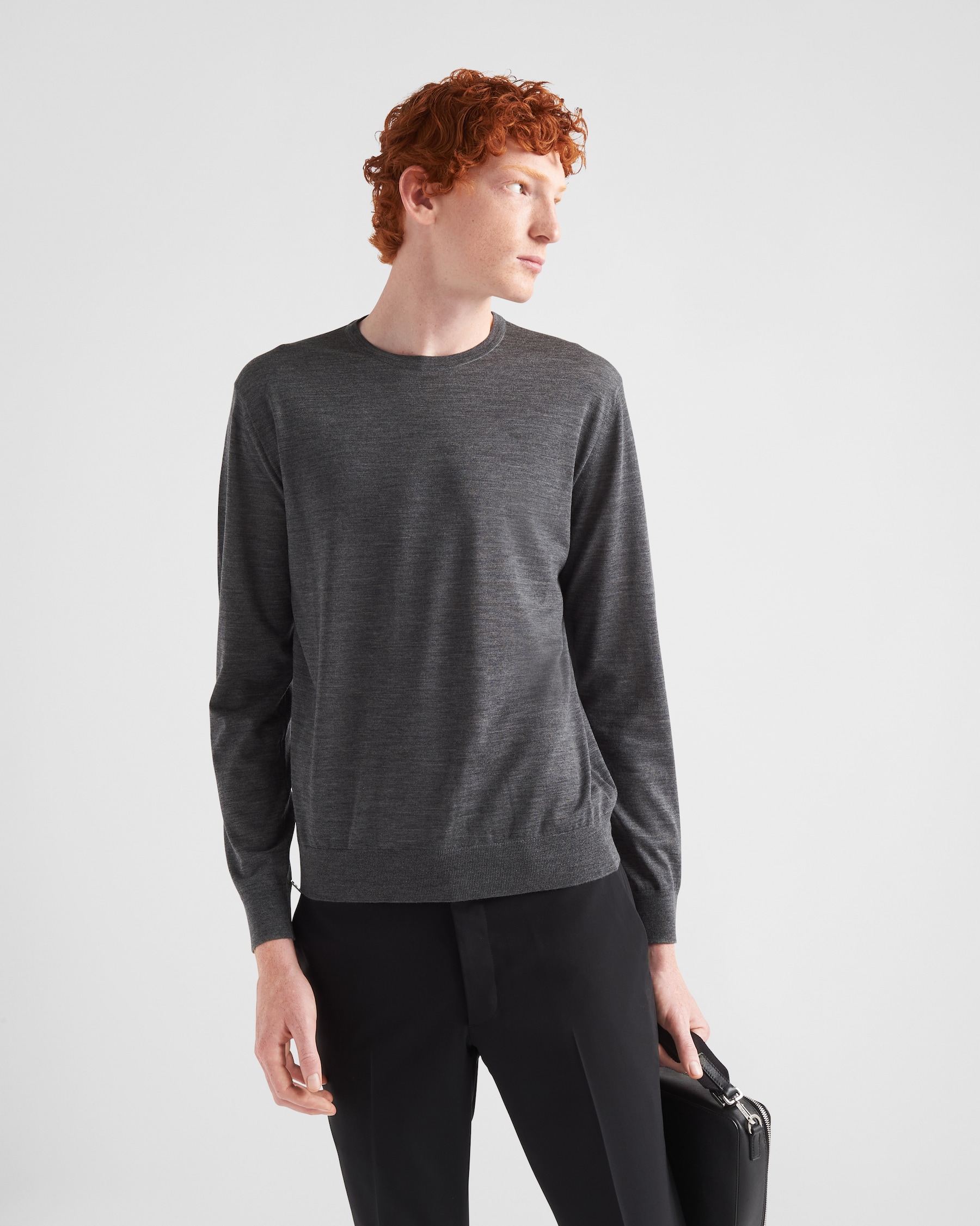 Grey Wool Sweater | PRADA