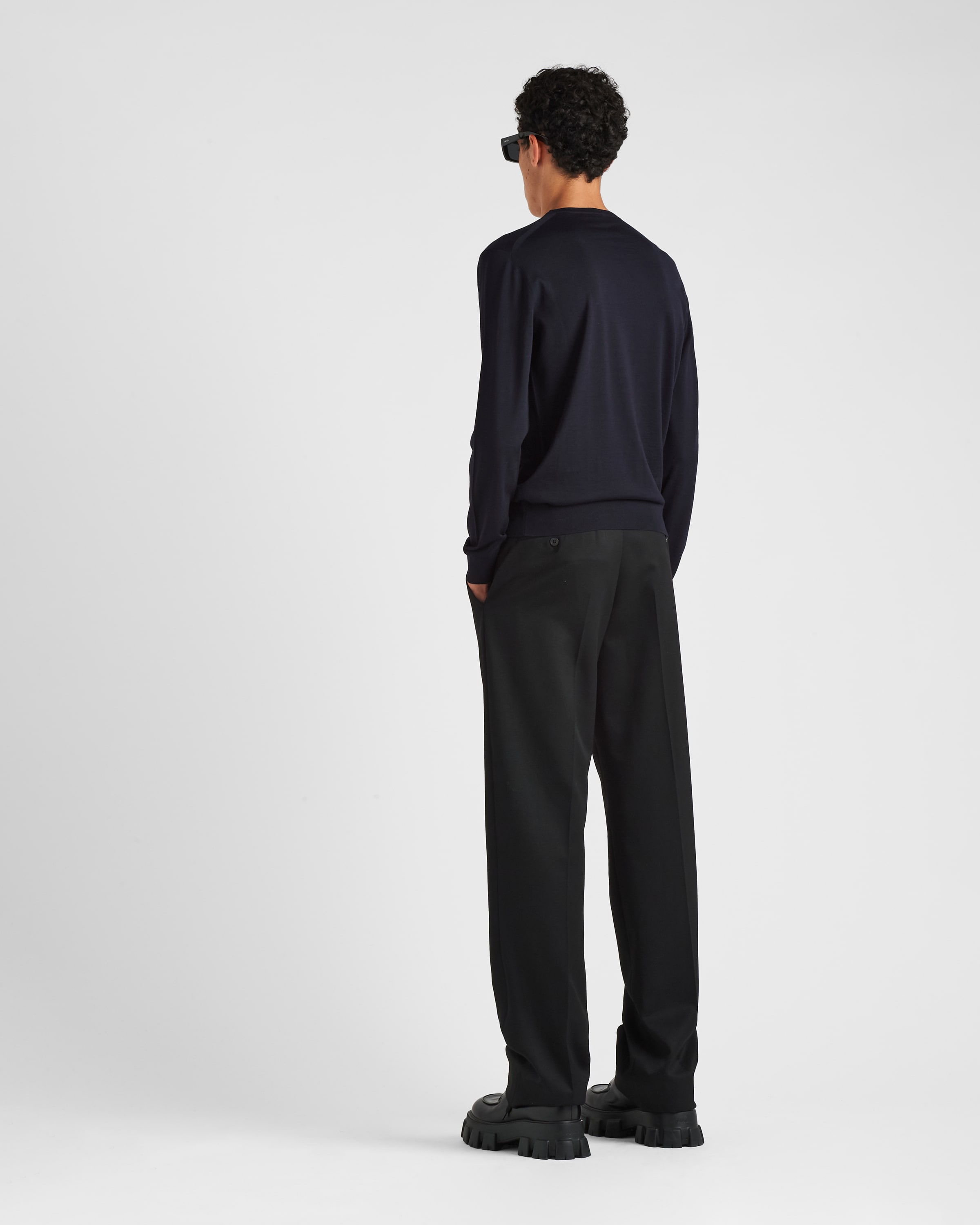 Blue Wool Sweater | PRADA